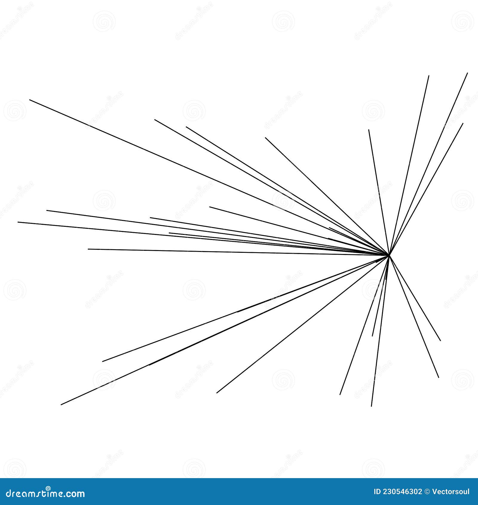 Random Structure of Angular, Geometric Lines Element. Irregular ...