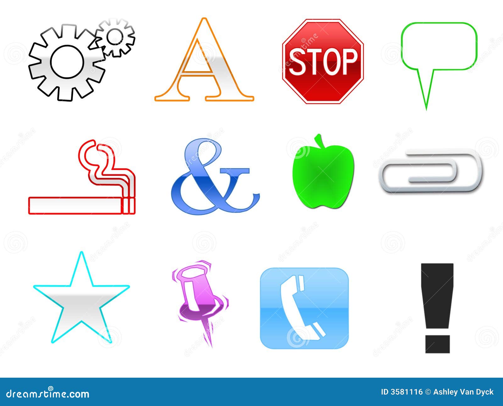 Random Symbols Picture. Image: 3581116