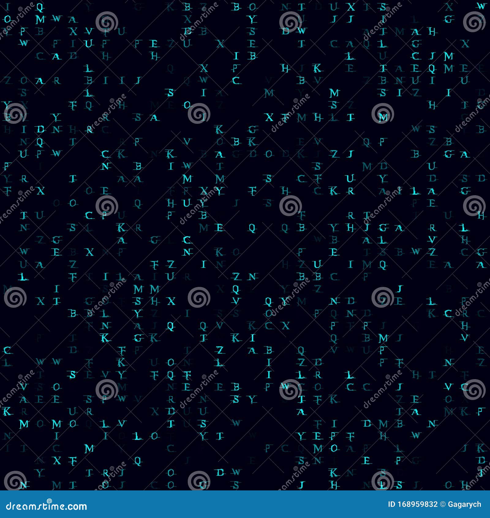 Random symbols pattern. stock vector. Illustration of graphic - 168959832