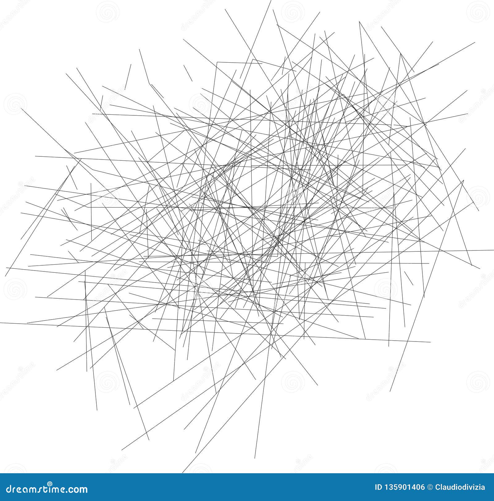 Random tangle of lines stock illustration. Illustration of twisted ...