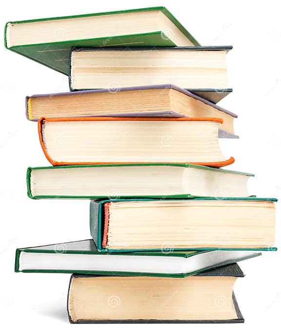 Random textbook tower stock illustration. Illustration of learning ...
