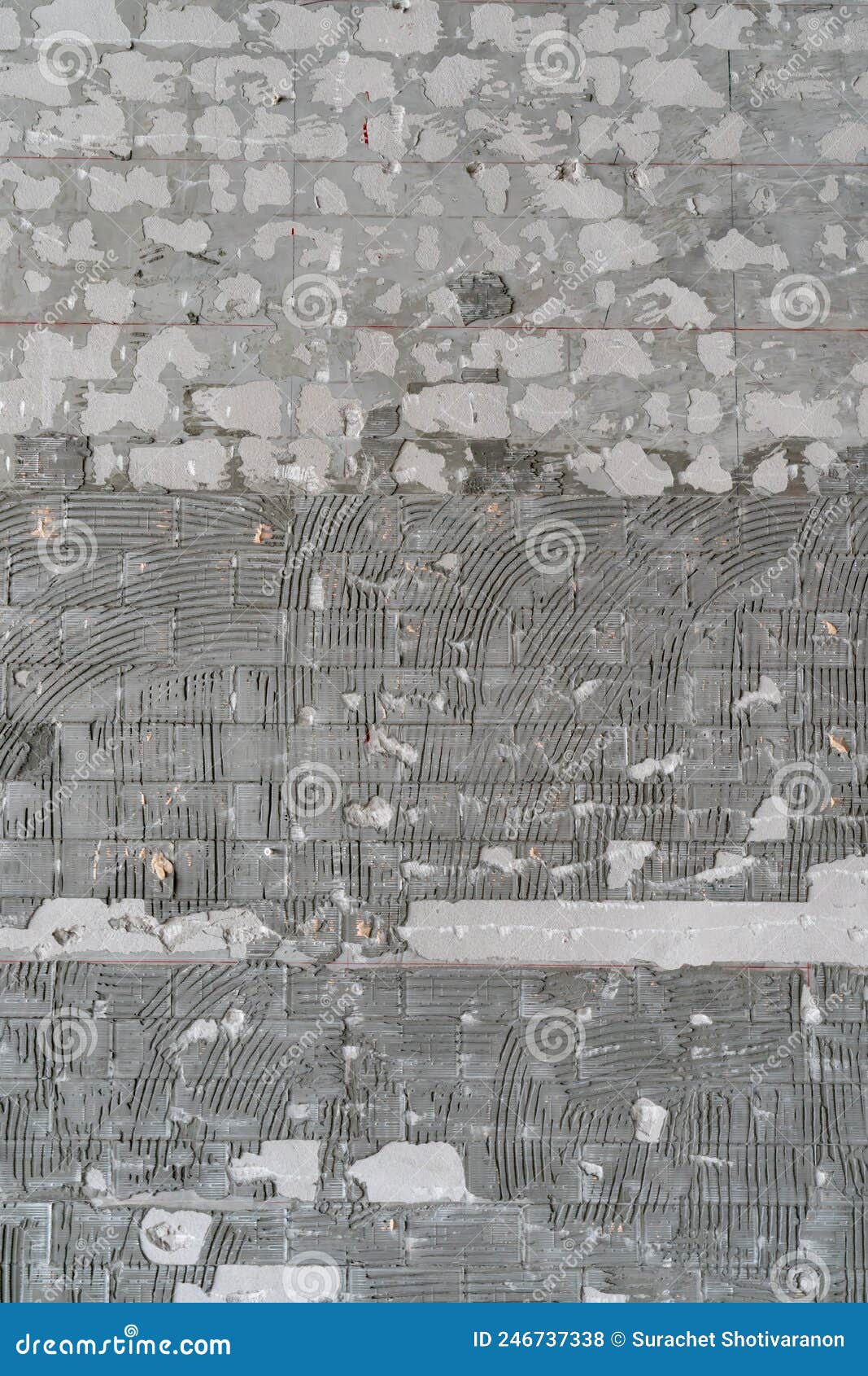 Random Texture Cement Wall with the Brick Pattern Stock Photo - Image ...
