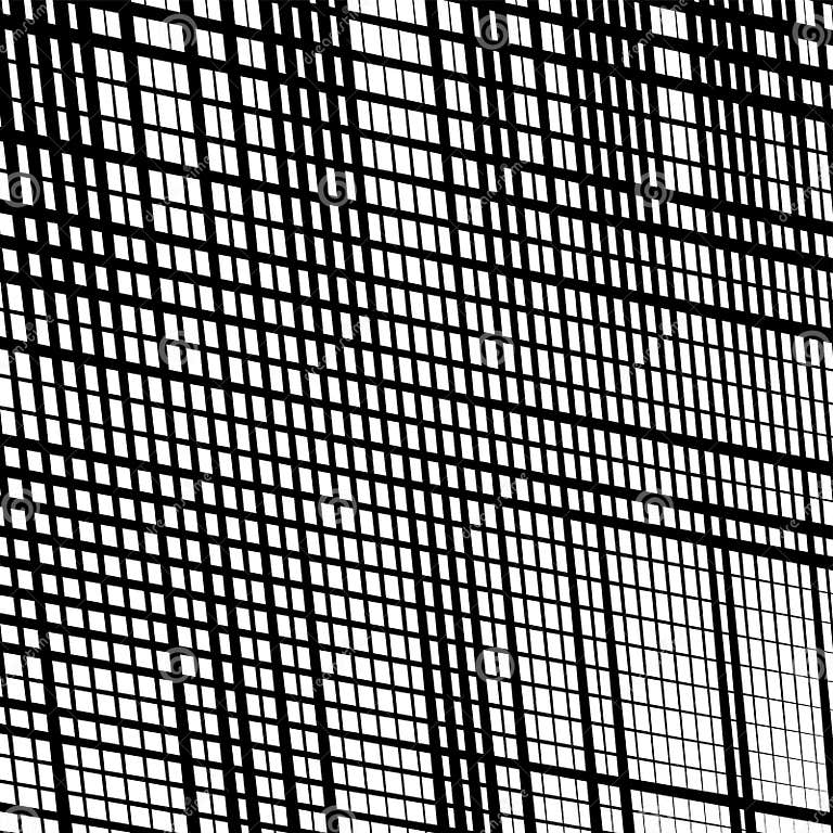 Random Tilt, Oblique Grid, Mesh Pattern. Dynamic Slanting Intersect Lines. Abstract Grate Design ...