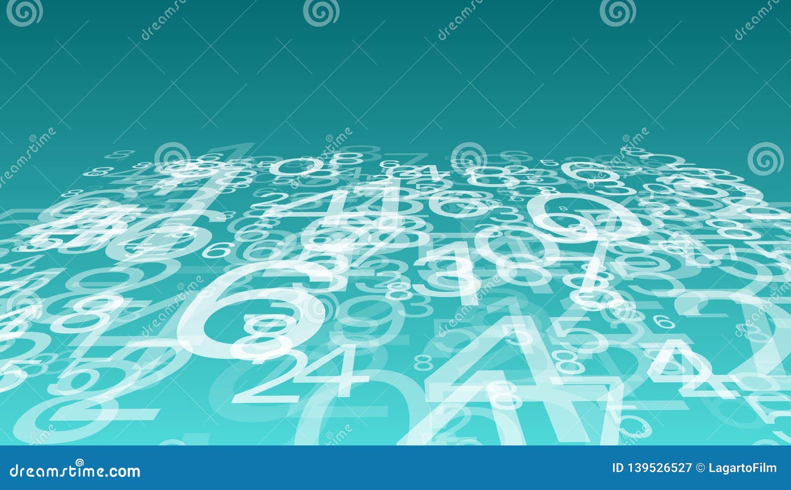 Random Transparent Numbers, Abstract Algorithm Vector Concept Stock ...
