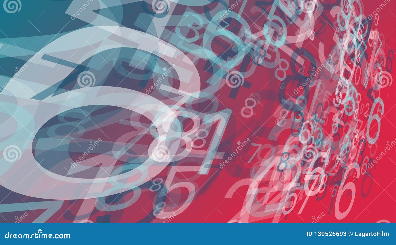 Digital Numbers, Cloud Computing Data Exchange Stock Vector ...