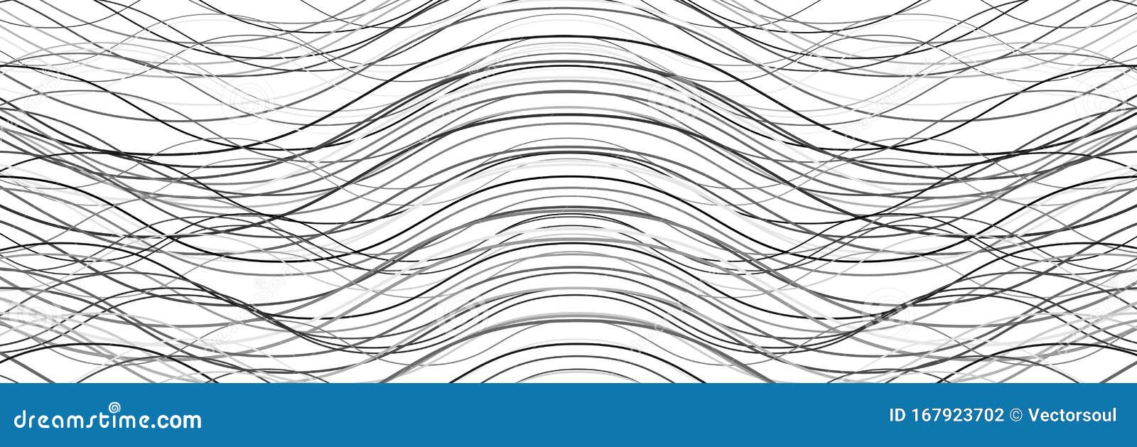 Random Wavy, Zig-zag Lines Abstract Art Texture, Background. Sinuous ...