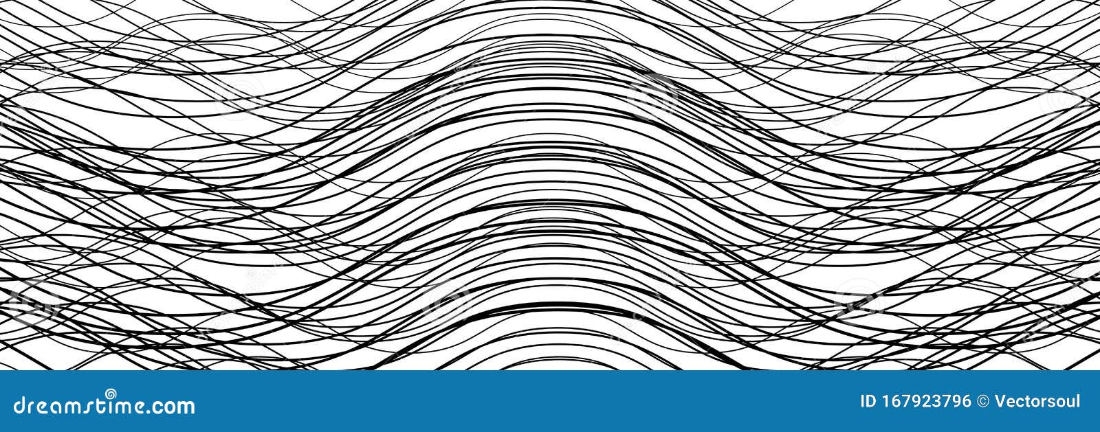 Random Wavy, Zig-zag Lines Abstract Art Texture, Background. Sinuous ...