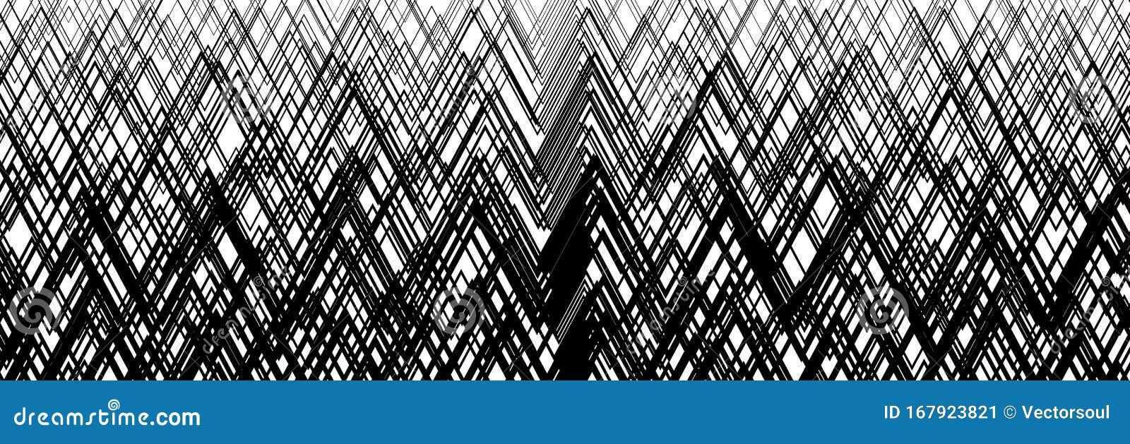 Random Wavy, Zig-zag Lines Abstract Art Texture, Background. Sinuous ...