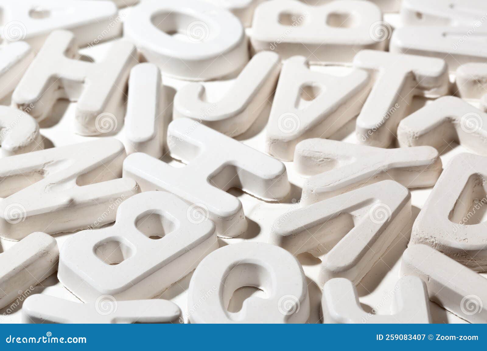 Random White English Letters Stock Image - Image of letters, creative ...