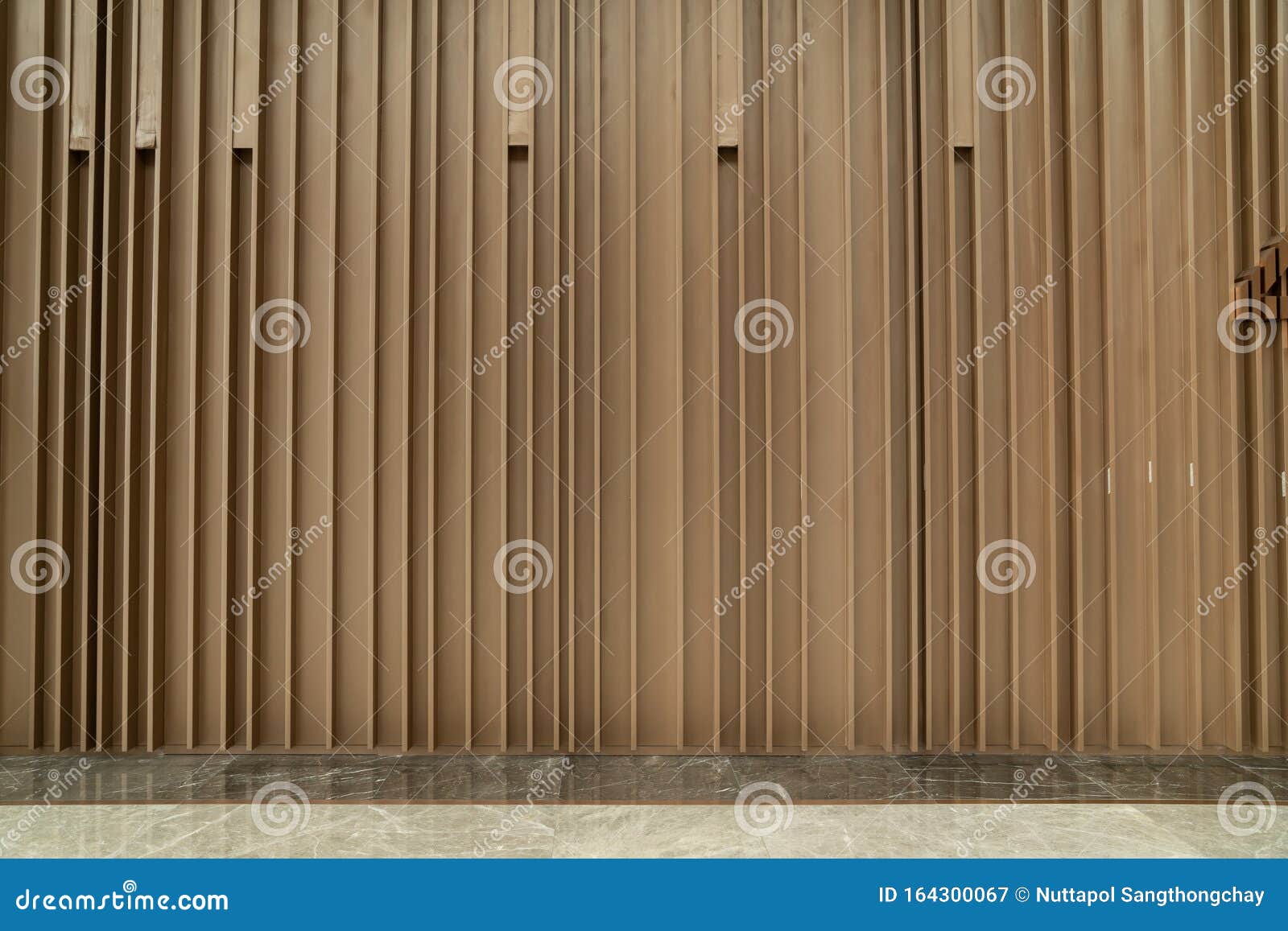 Random Wooden Strip Wall in Vertical Direction / Interior Design ...