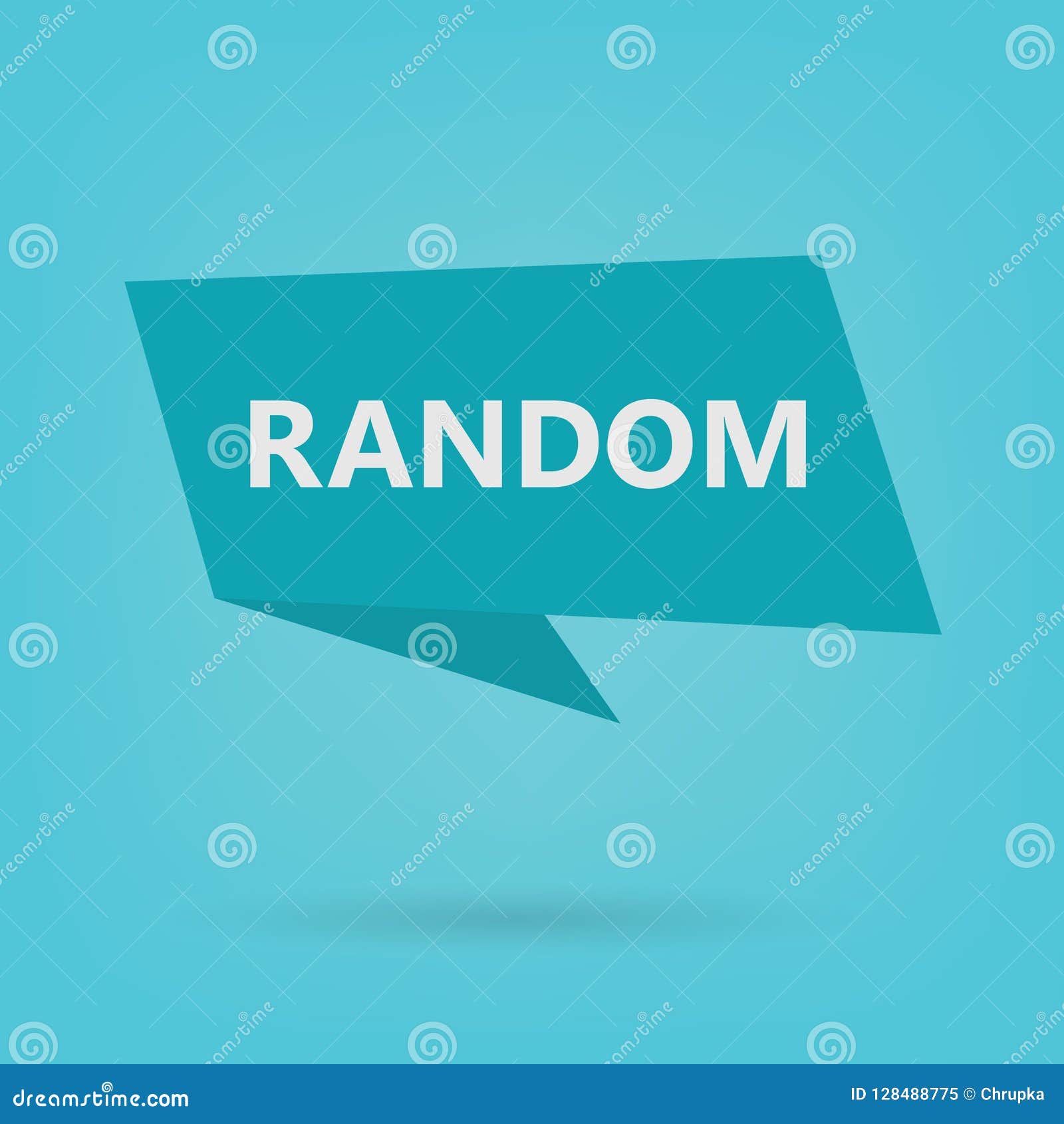 Random word on a sticker stock vector. Illustration of graphic - 128488775