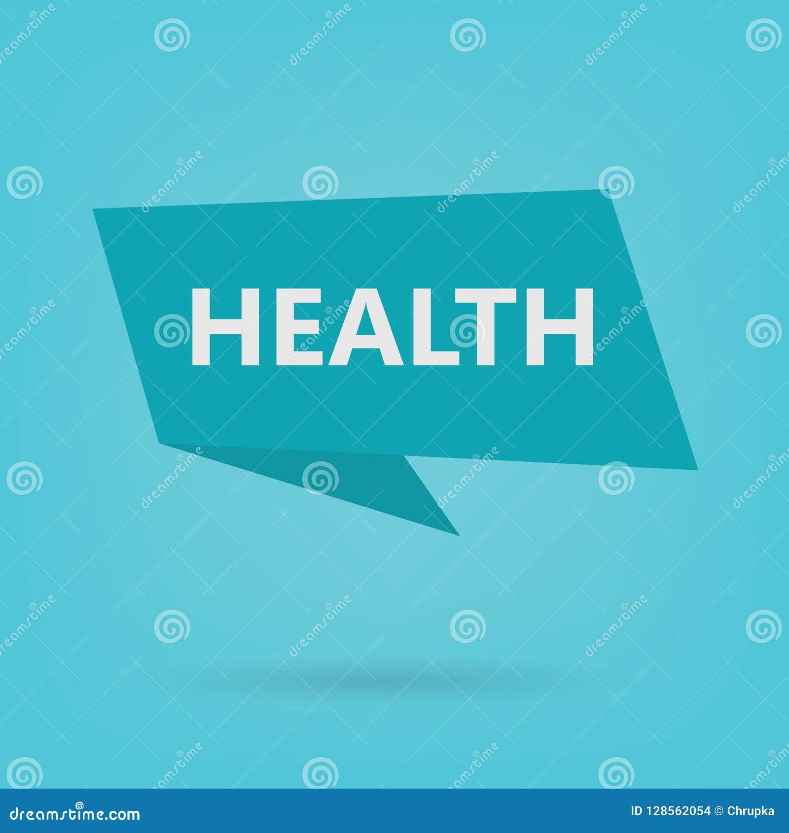 Health word on a sticker stock vector. Illustration of pharmacy - 128562054