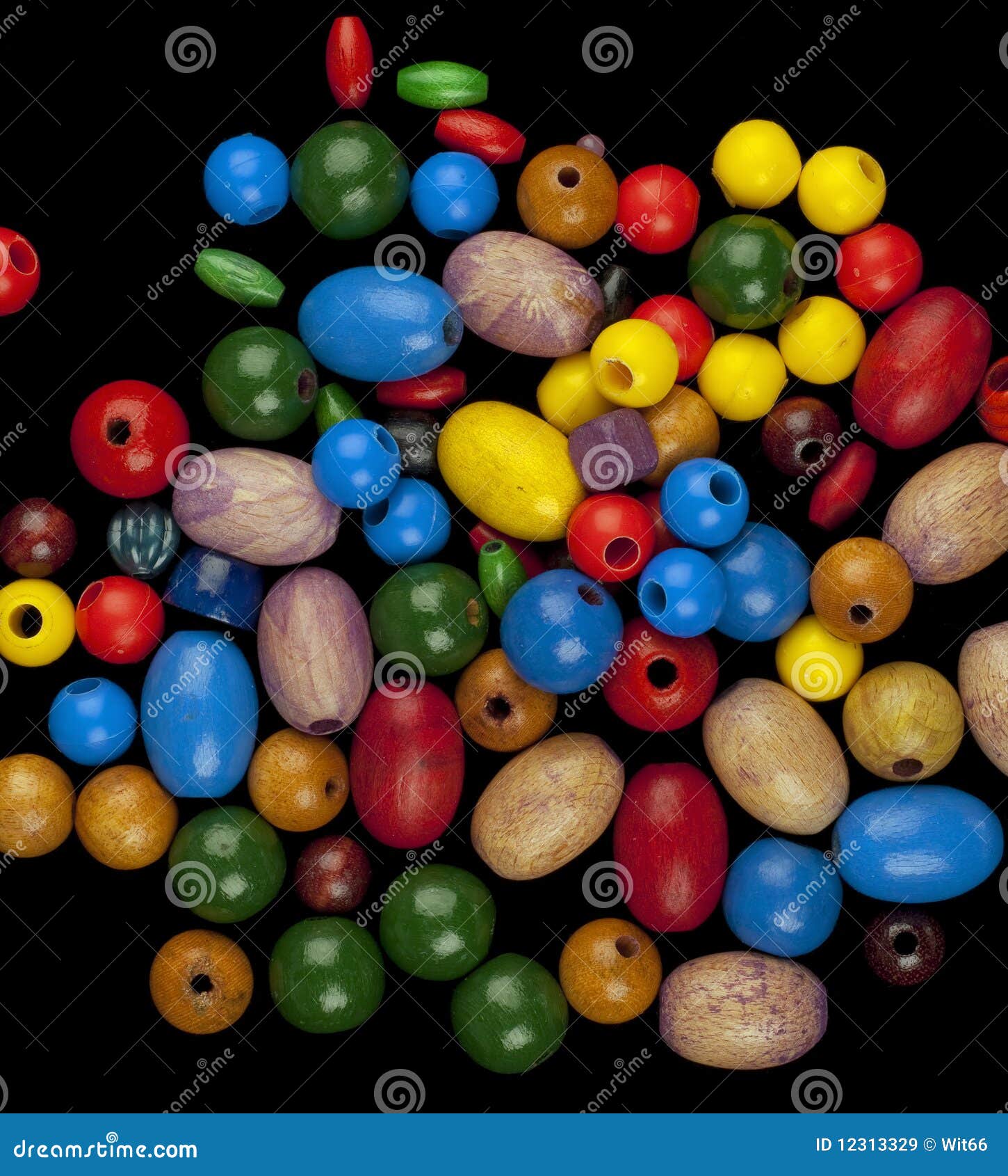 Randomly Arranged Multi Coloured Beads Stock Image - Image of coloured ...
