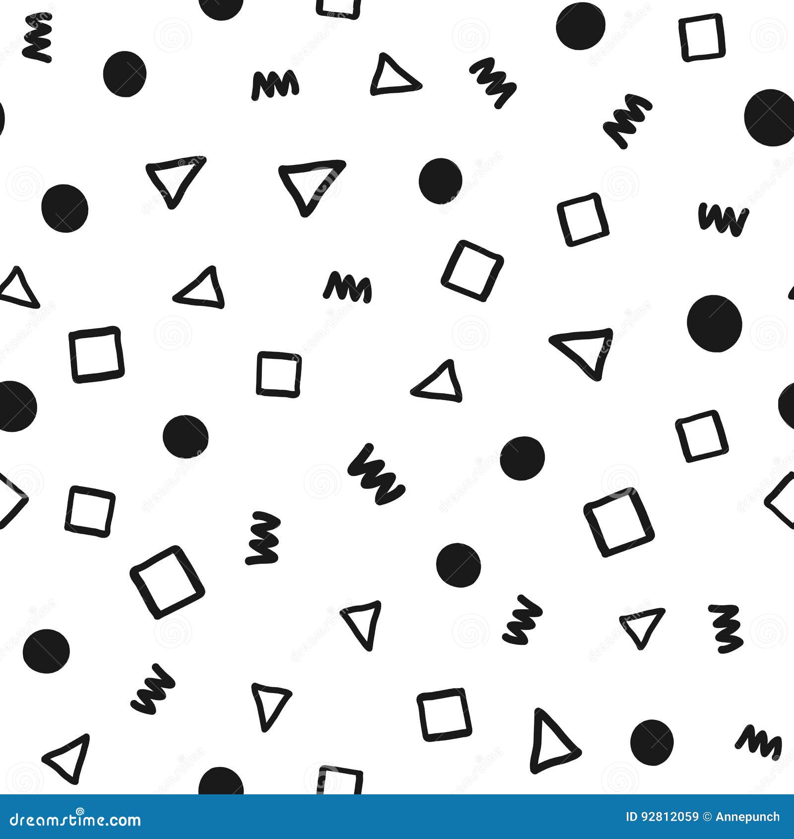 Scattered Geometric Line Shapes. Abstract Background Design. Vector ...