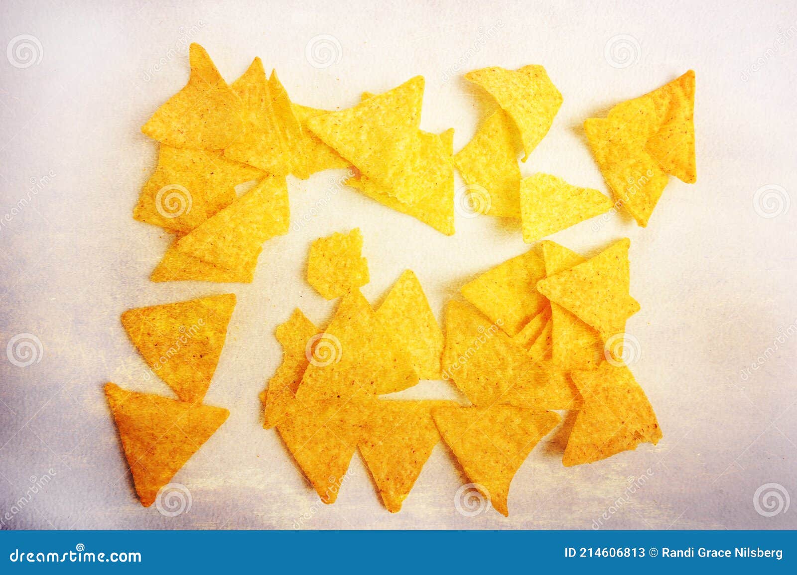Randomly Spread Nacho Chips Stock Image - Image of mexican, texture ...
