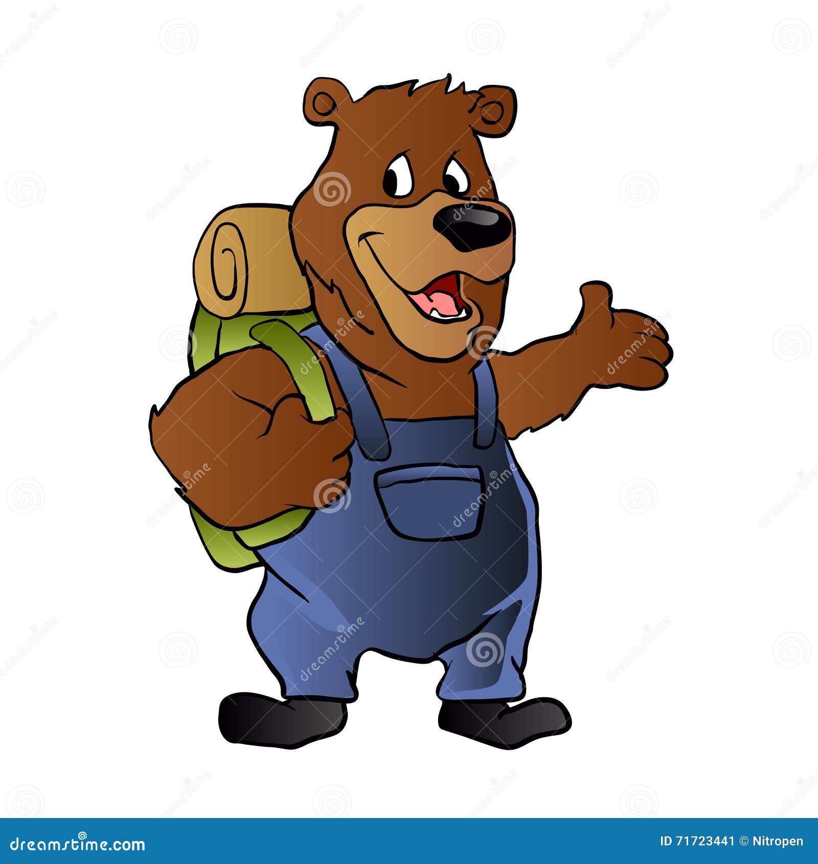 Randonneur d'ours illustration de vecteur. Illustration du loisirs ...