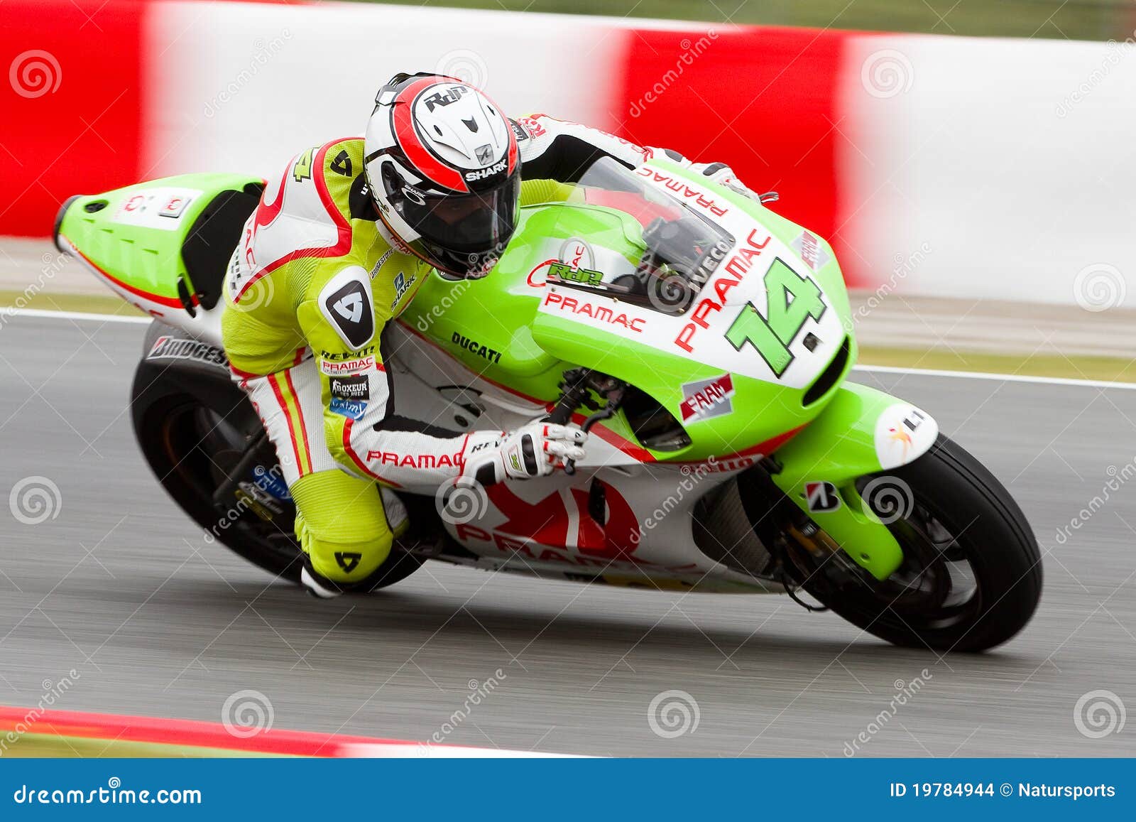 Randy de Puniet (Ducati) editorial stock image. Image of racetrack ...