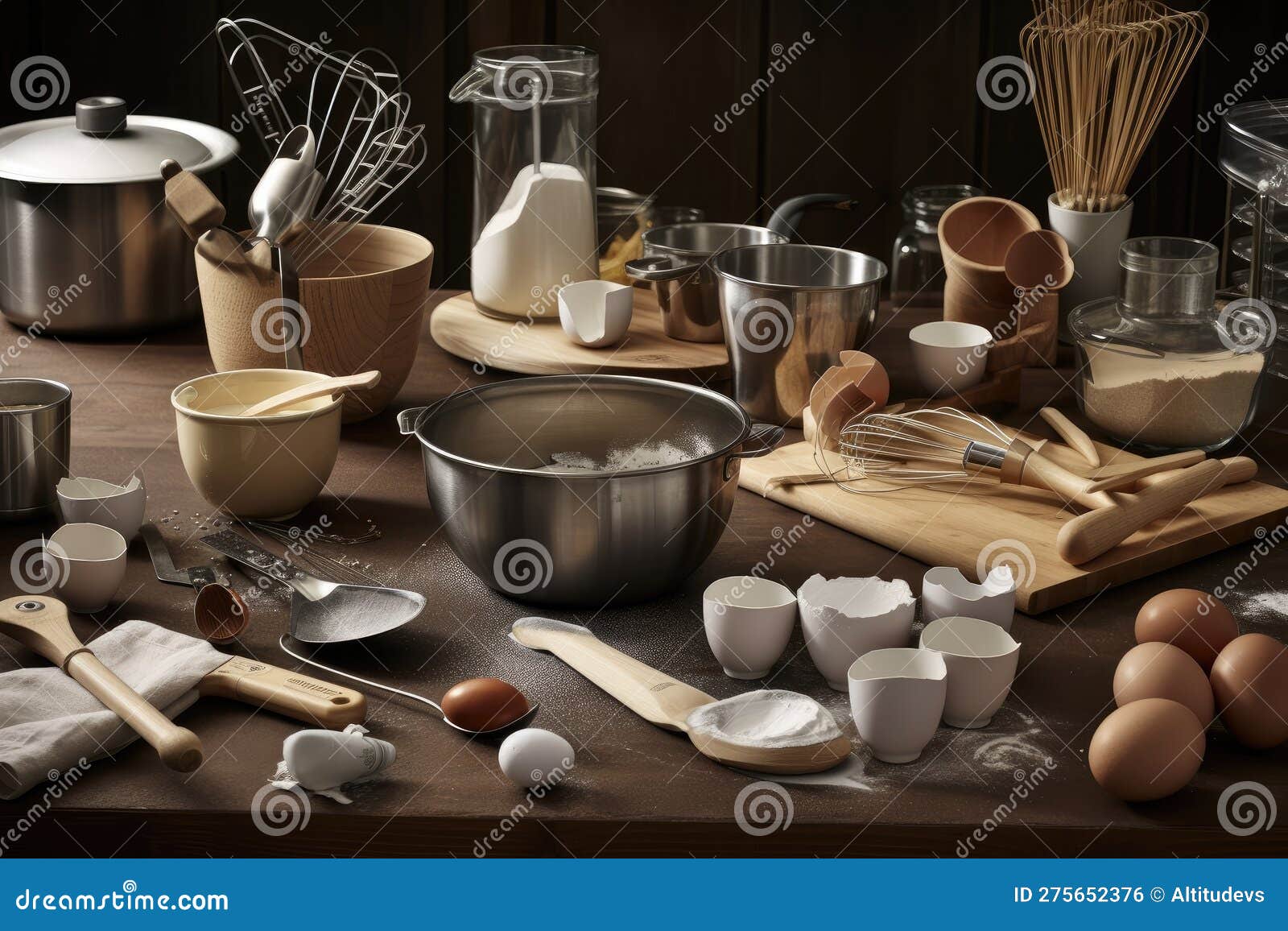 Range of Baking Tools, from Mixing Bowls and Whisks To Rolling Pins and ...