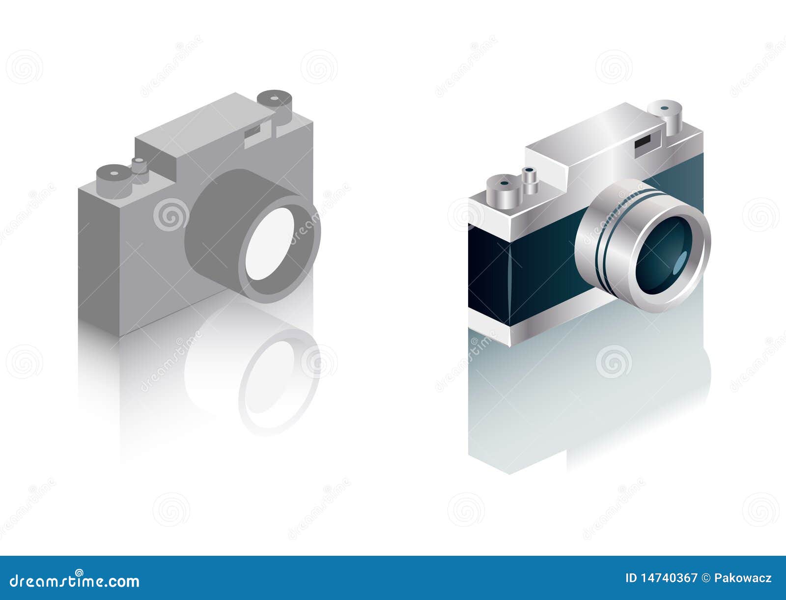 Range finder camera icons stock illustration. Illustration of vector ...