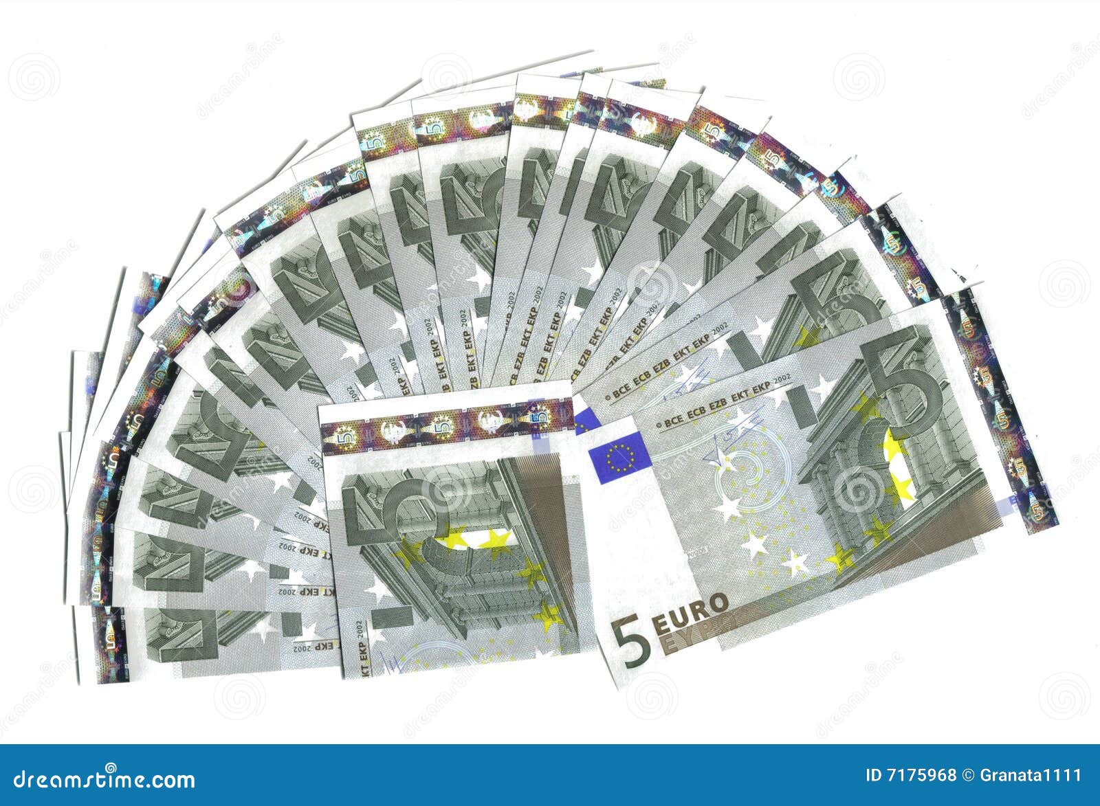 Range five euro stock photo. Image of five, banknotes - 7175968