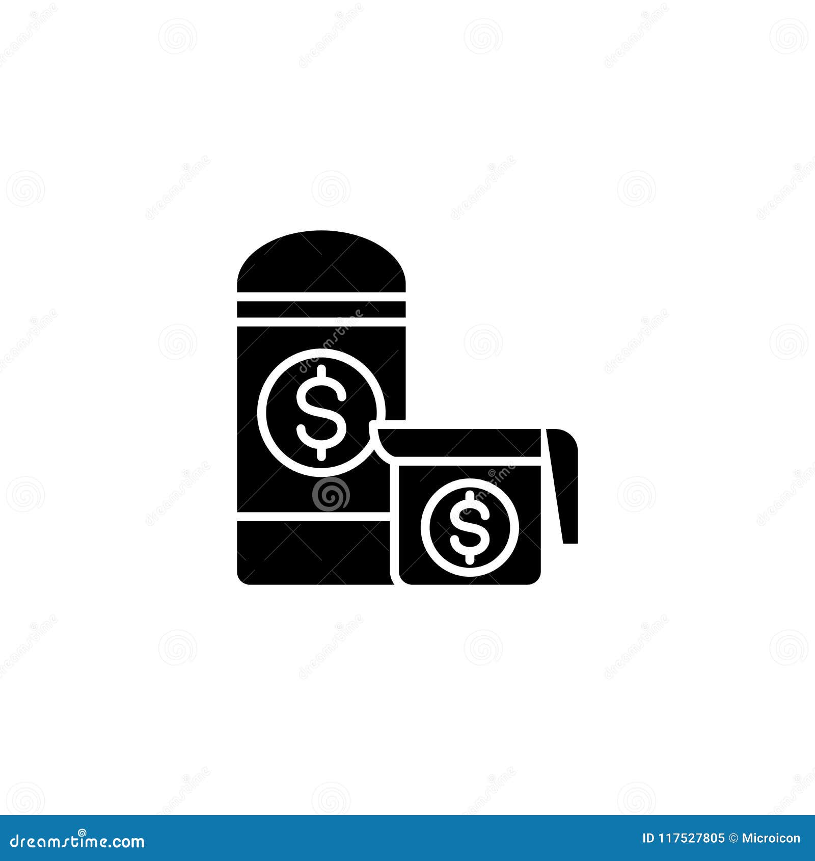 Range of Goods Black Icon Concept. Range of Goods Flat Vector Symbol ...
