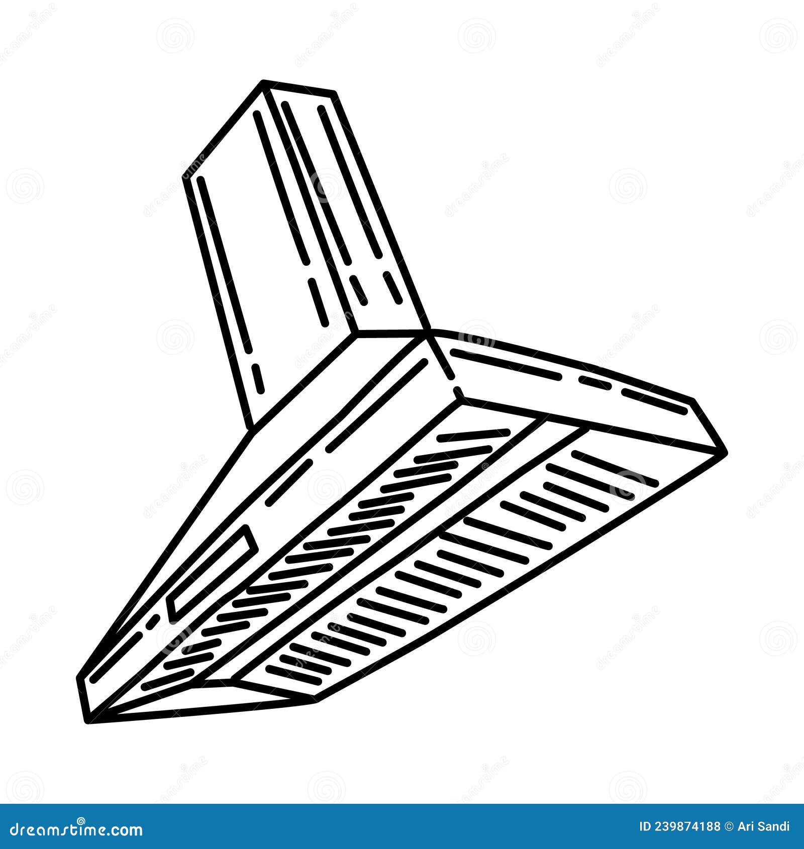 Range Hood Icon. Doodle Hand Drawn or Outline Icon Style Stock Vector ...