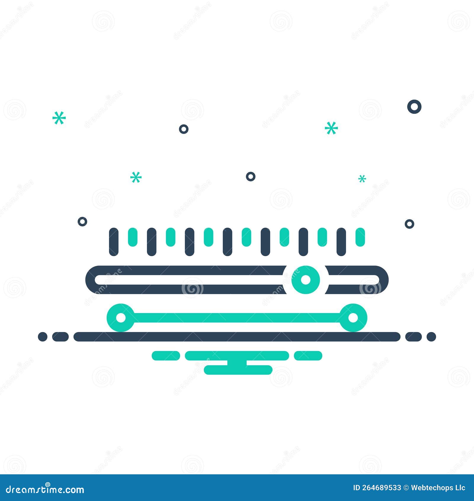 Mix Icon for Range, Limit and Scale Stock Illustration - Illustration ...