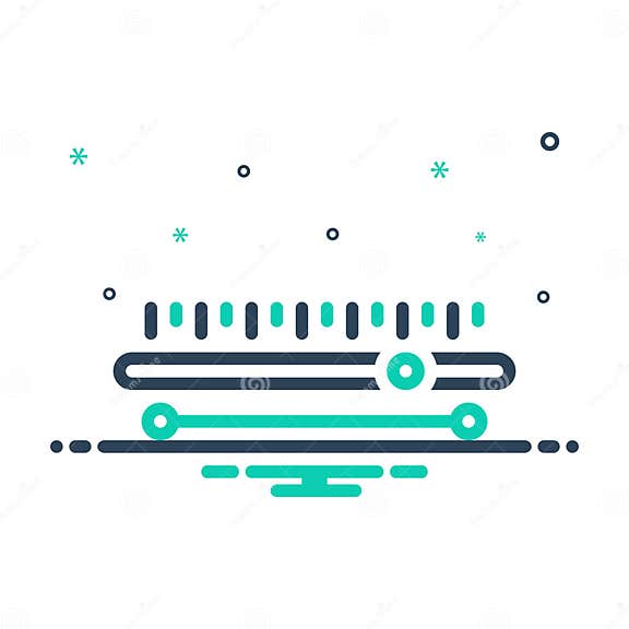 Mix Icon for Range, Limit and Scale Stock Illustration - Illustration of slider, logotype: 264689533
