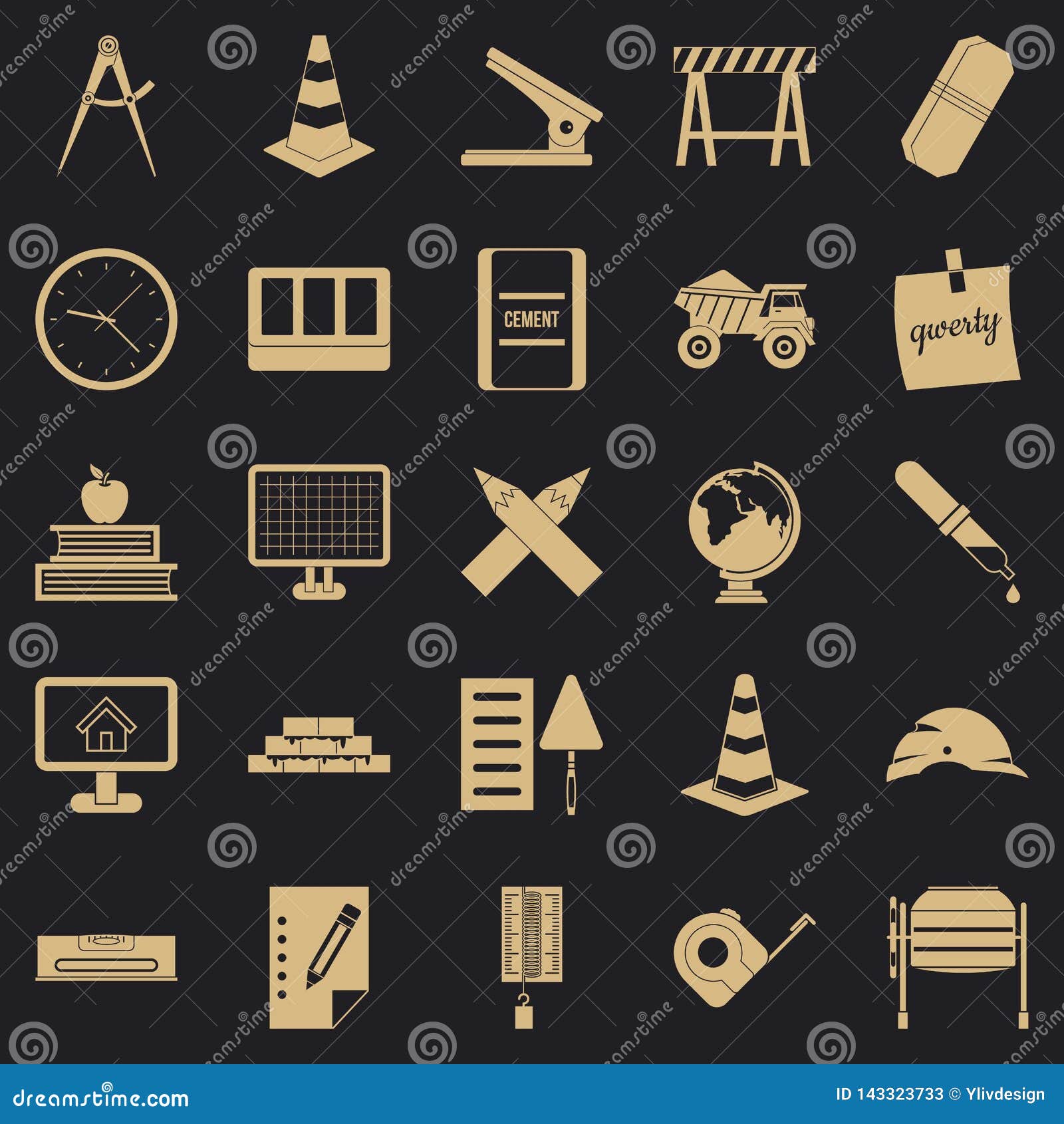 Range Icons Set, Simple Style Stock Vector - Illustration of finance ...