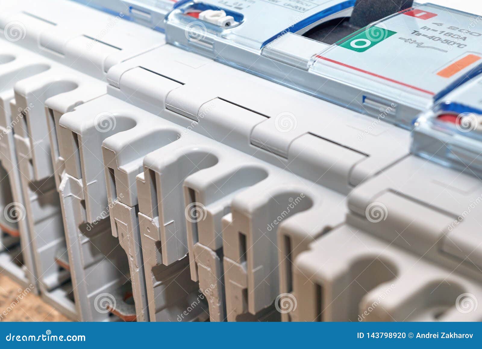 A Range of Large Industrial Electric Circuit Breakers Stock Photo ...