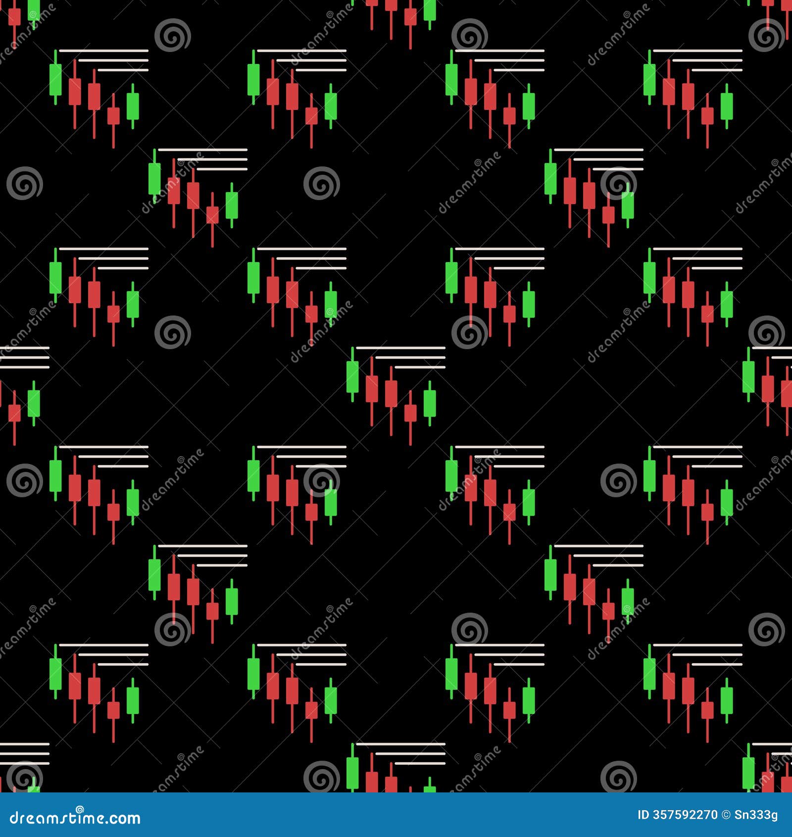 Range Or Levels Breakout Vector Candlestick Chart Colored Seamless ...