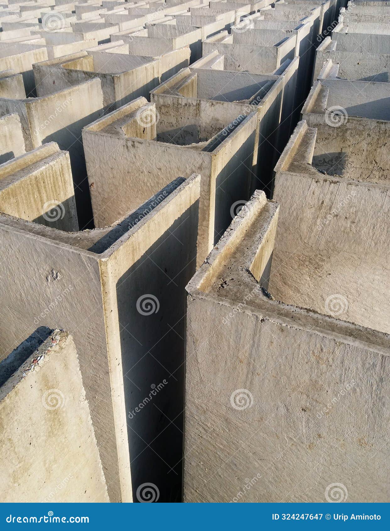 Range of Materials Made from Concrete for Water Irrigation Channels ...