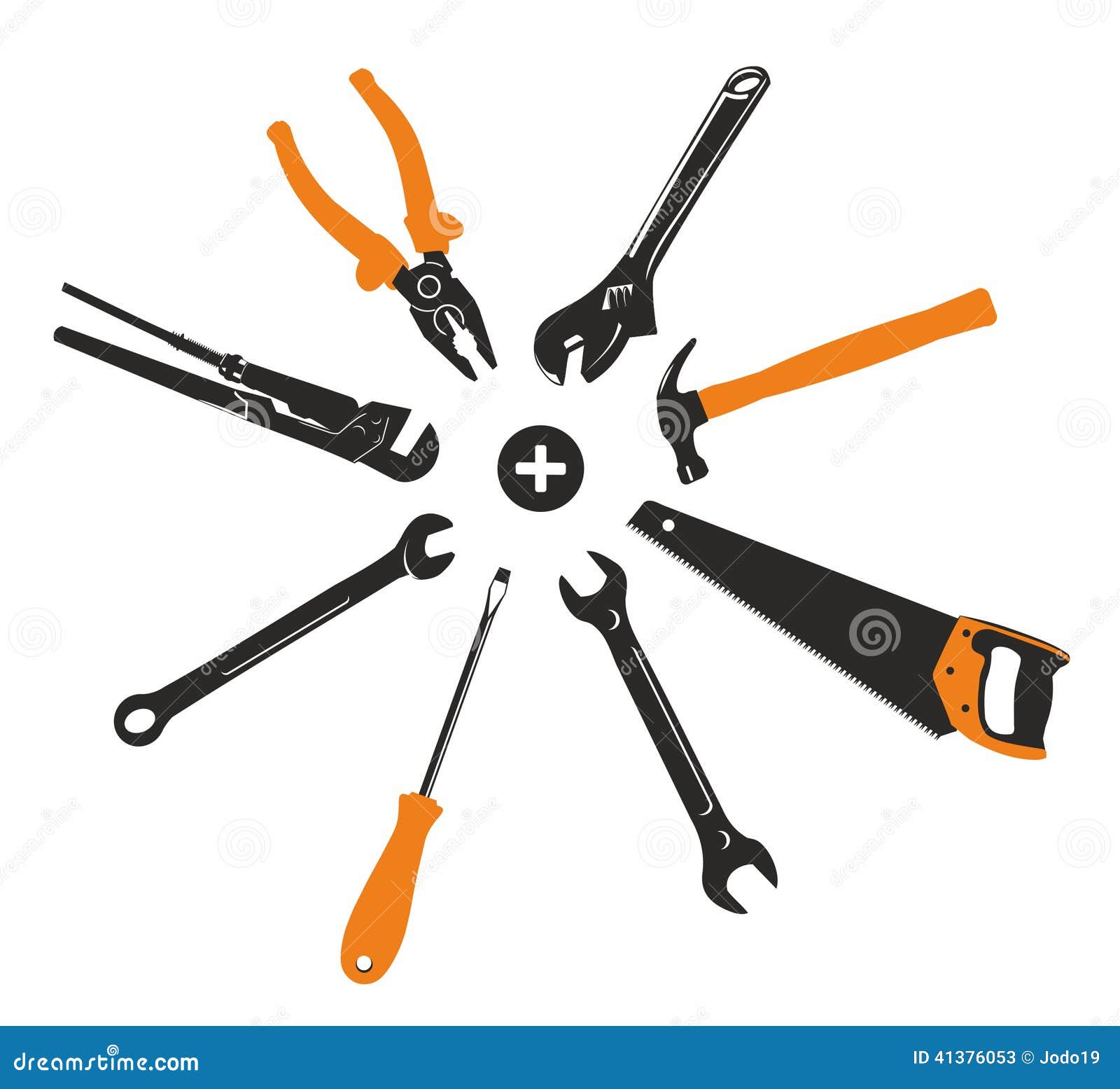 Range of tools stock vector. Illustration of hammer, services - 41376053