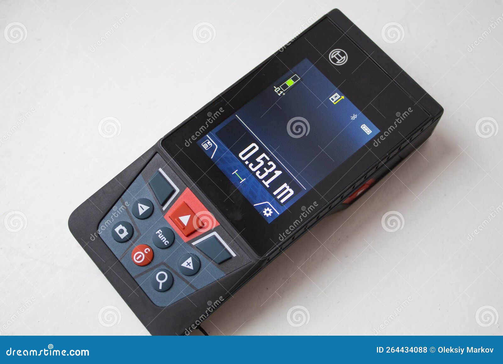 Rangefinder for Measuring the Distance between Objects Close-up Stock ...