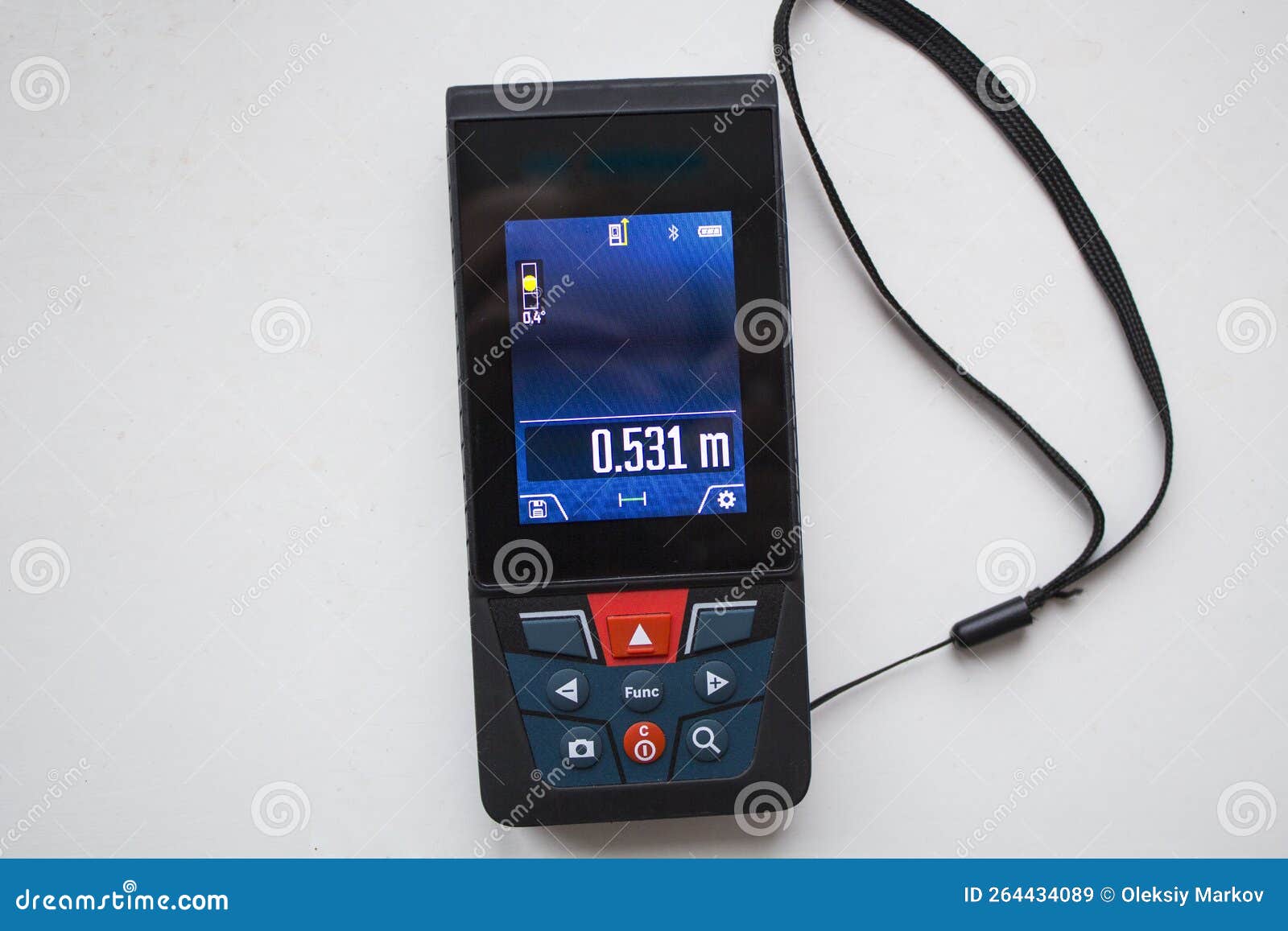 Rangefinder for Measuring the Distance between Objects Close-up Stock ...