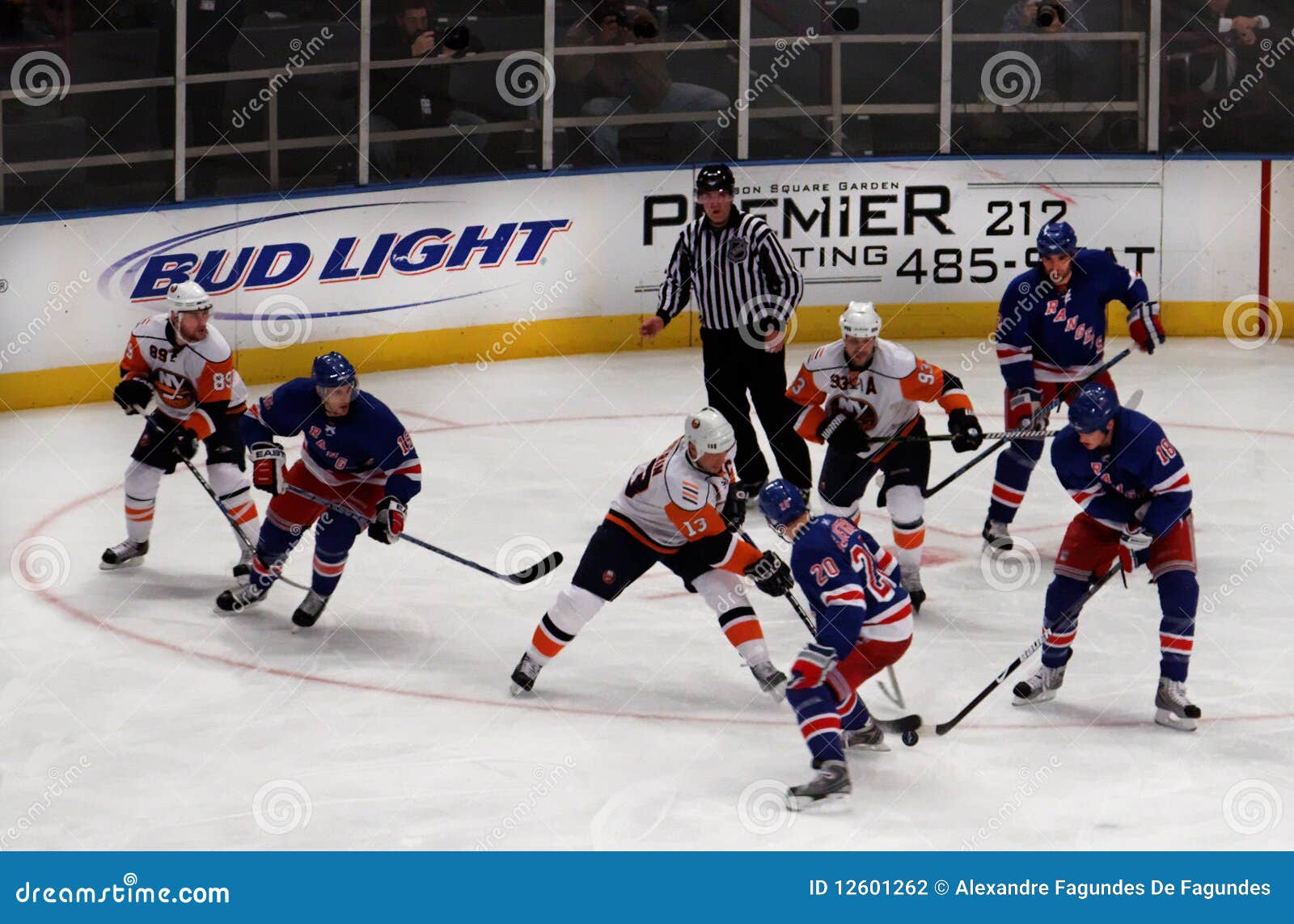 Rangers X Islanders Ice Hockey Game Editorial Photography - Image of ...