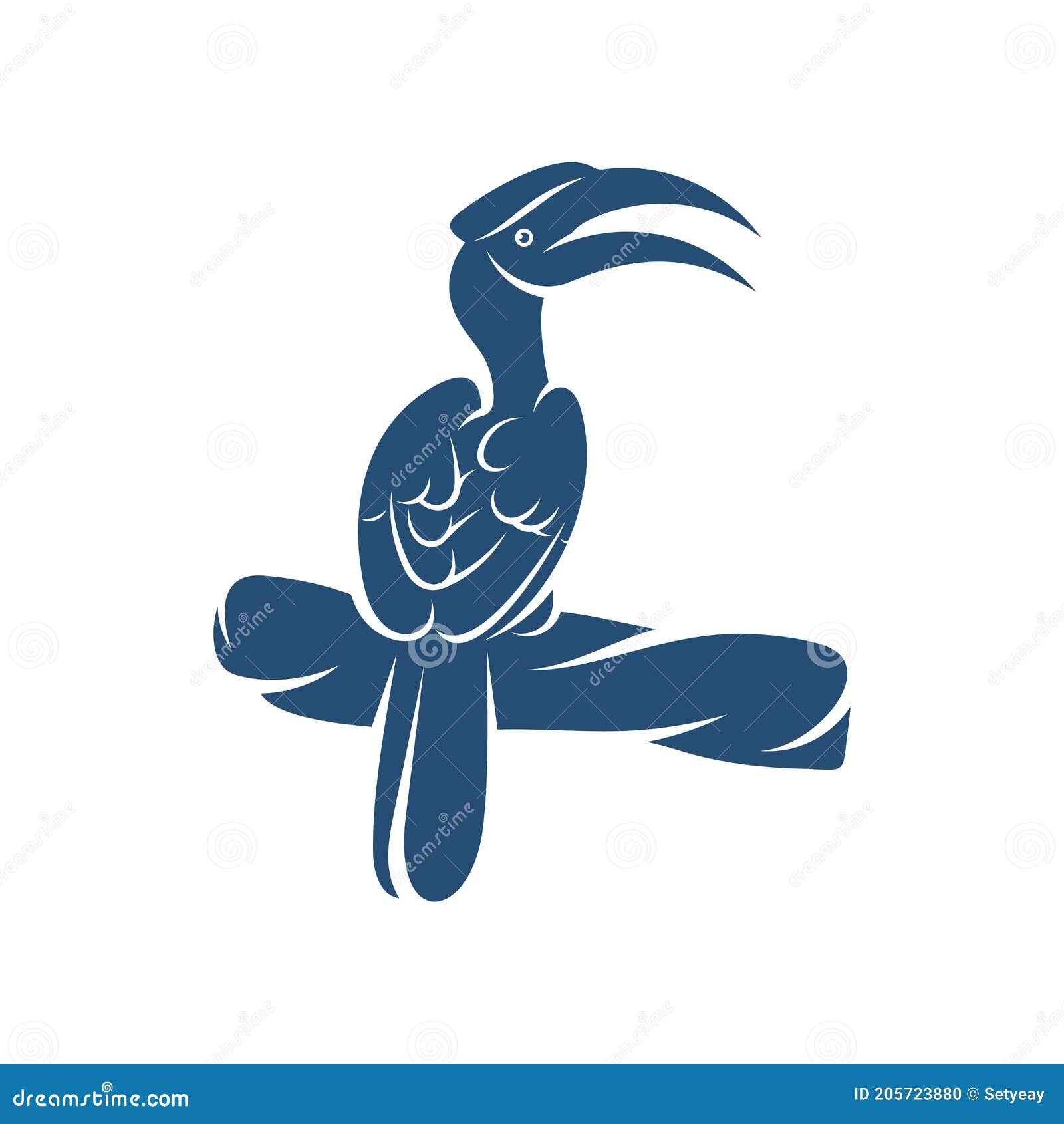 Rangkong Bird Design Vector Illustration, Creative Rangkong Bird Logo ...