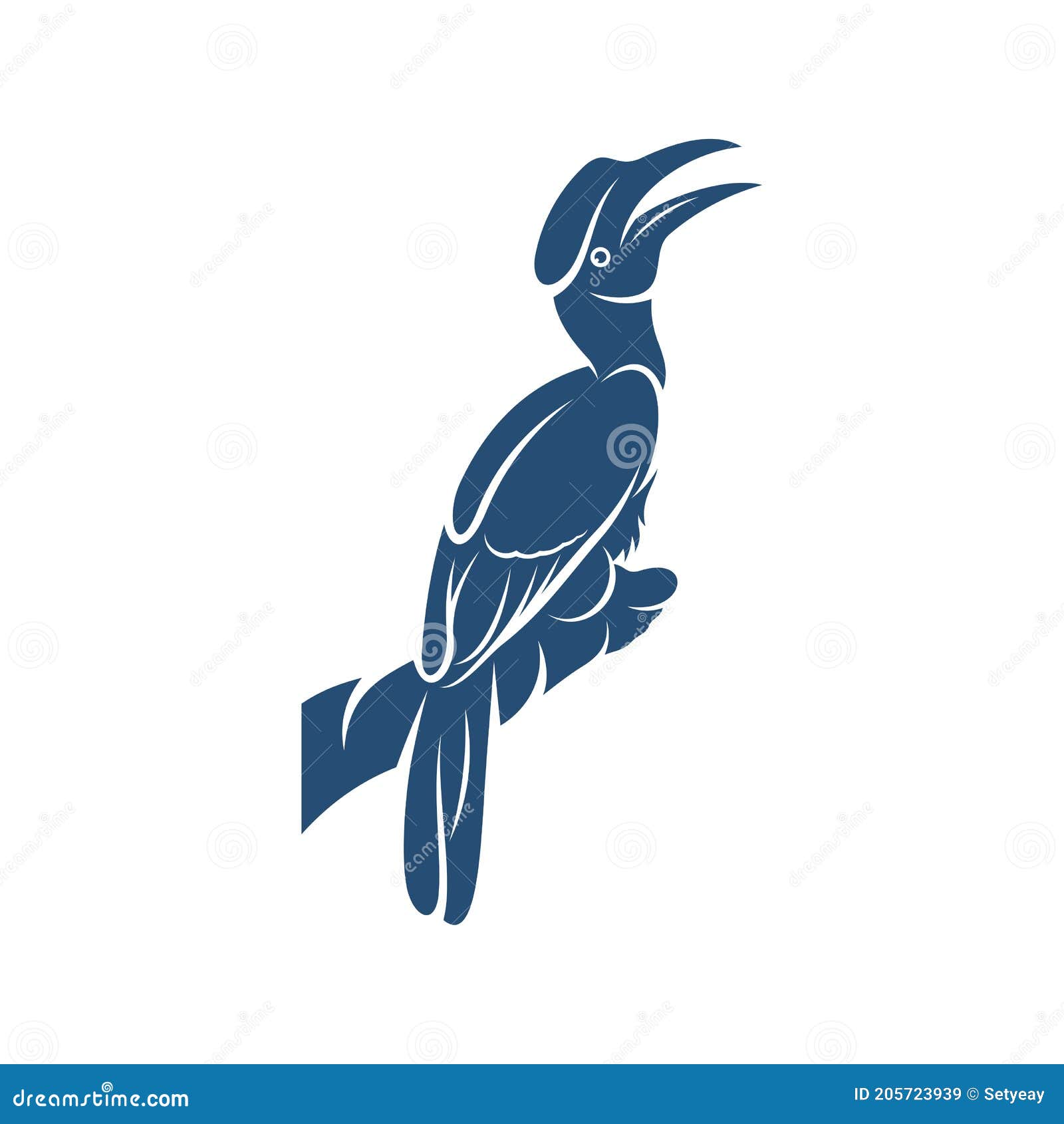 Rangkong Bird Design Vector Illustration, Creative Rangkong Bird Logo ...
