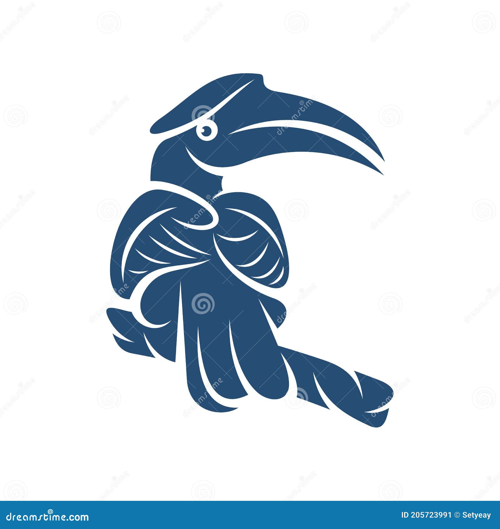 Rangkong Bird Design Vector Illustration, Creative Rangkong Bird Logo ...