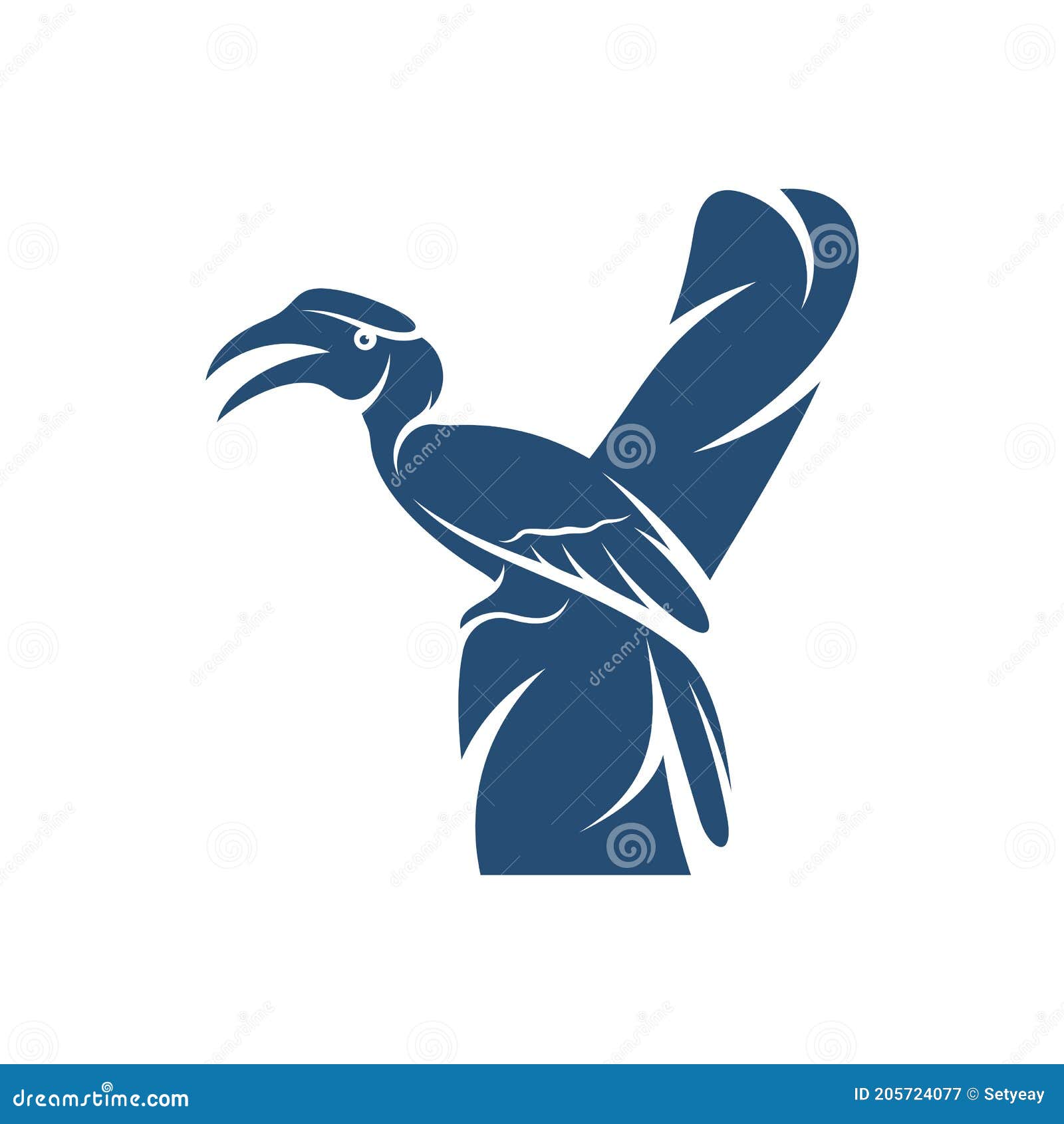 Rangkong Bird Design Vector Illustration, Creative Rangkong Bird Logo ...