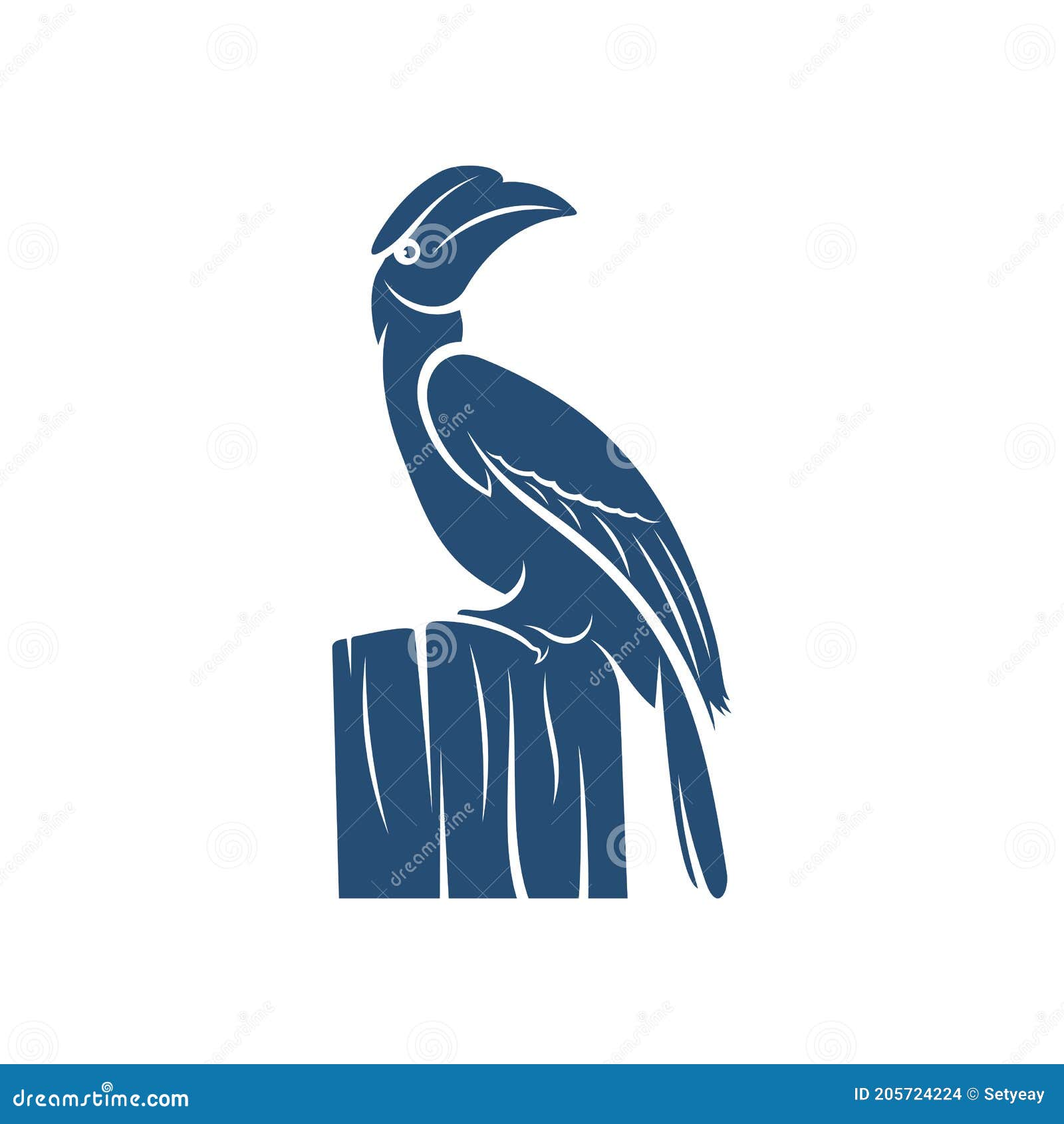 Rangkong Bird Design Vector Illustration, Creative Rangkong Bird Logo ...