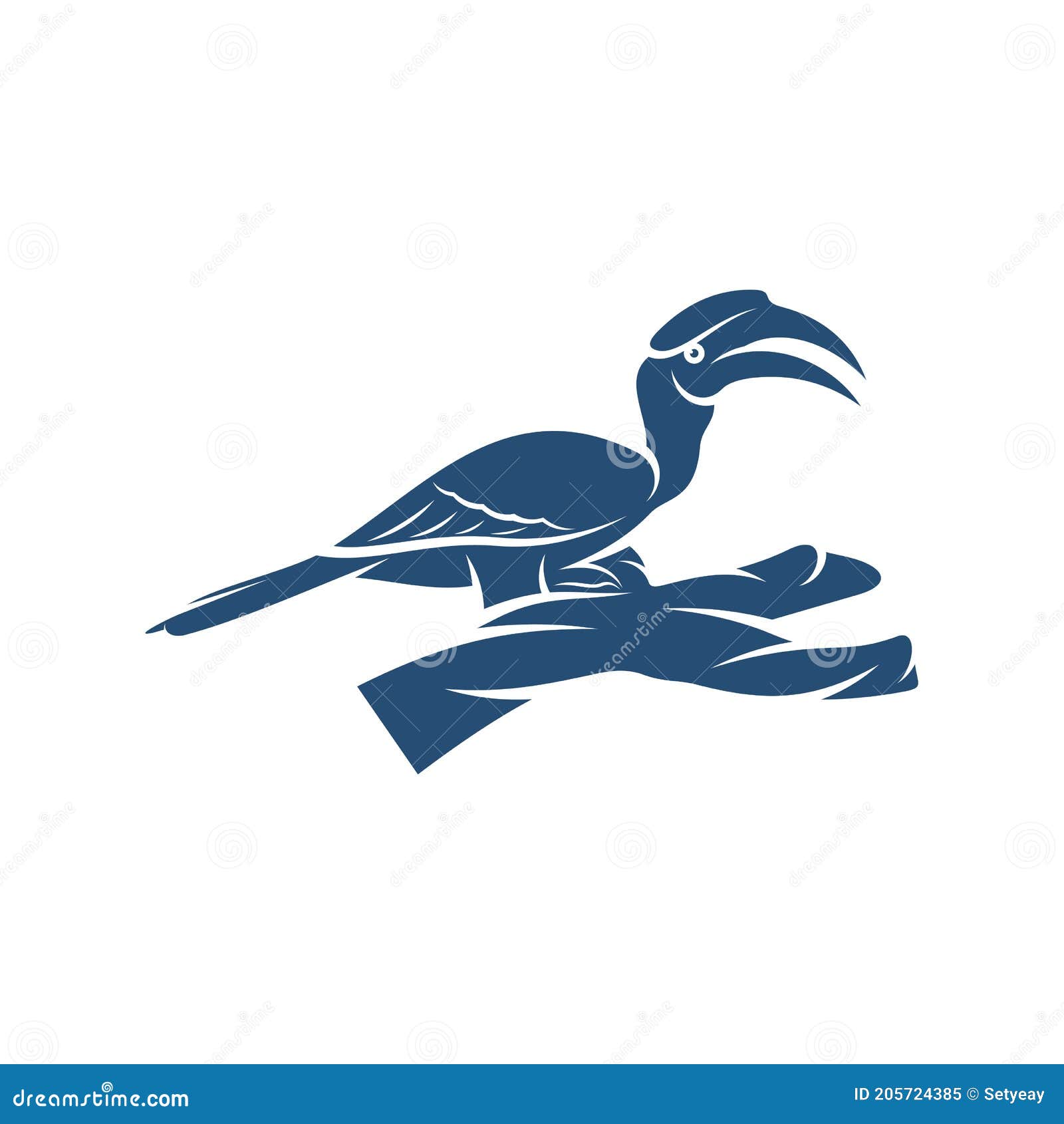Rangkong Bird Design Vector Illustration, Creative Rangkong Bird Logo ...