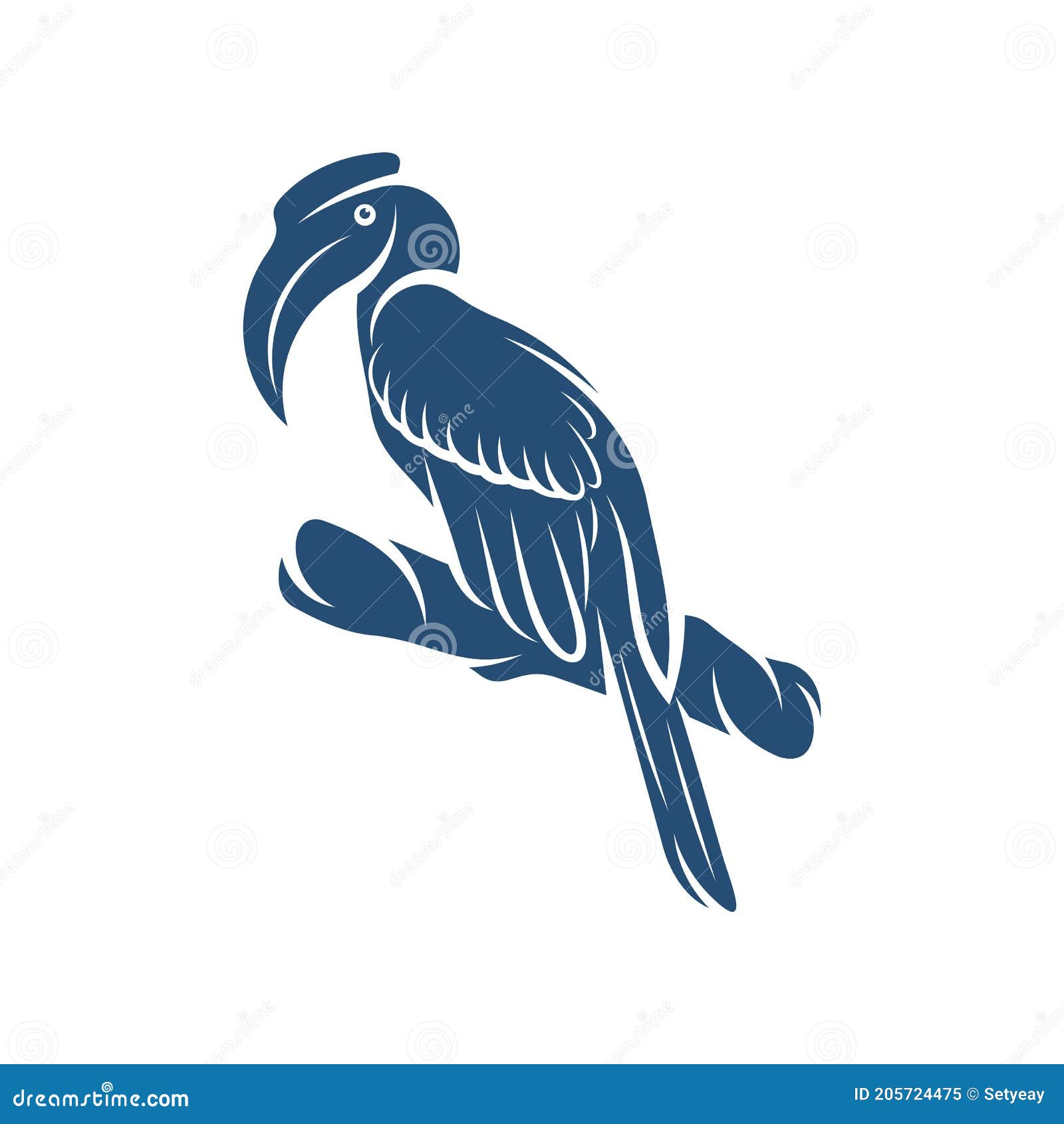 Rangkong Bird Design Vector Illustration, Creative Rangkong Bird Logo ...