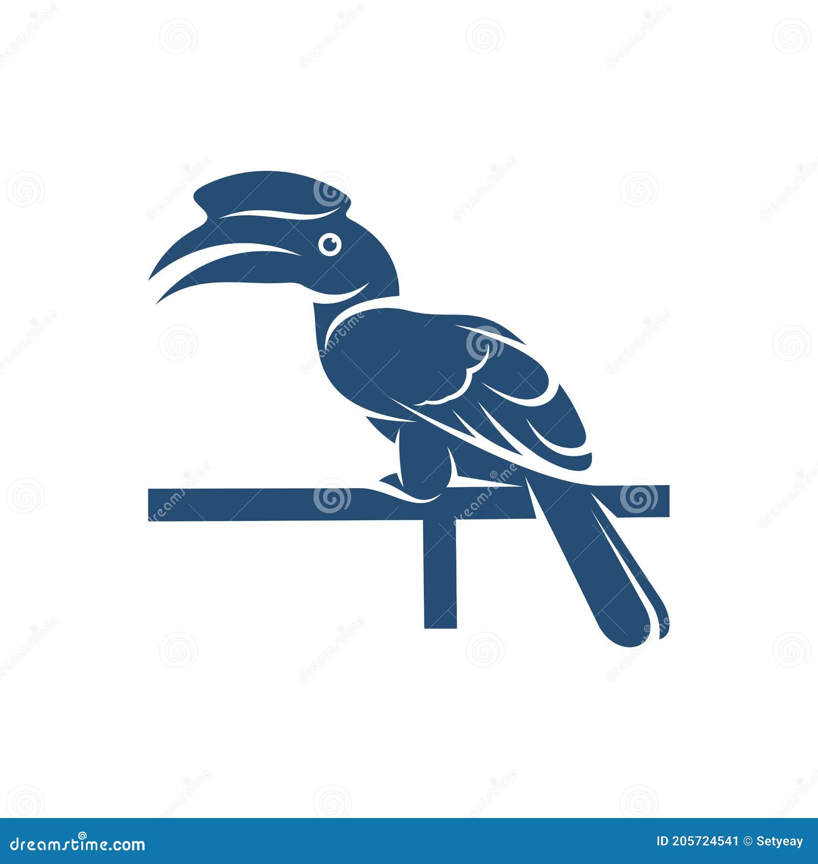 Rangkong Bird Design Vector Illustration, Creative Rangkong Bird Logo ...