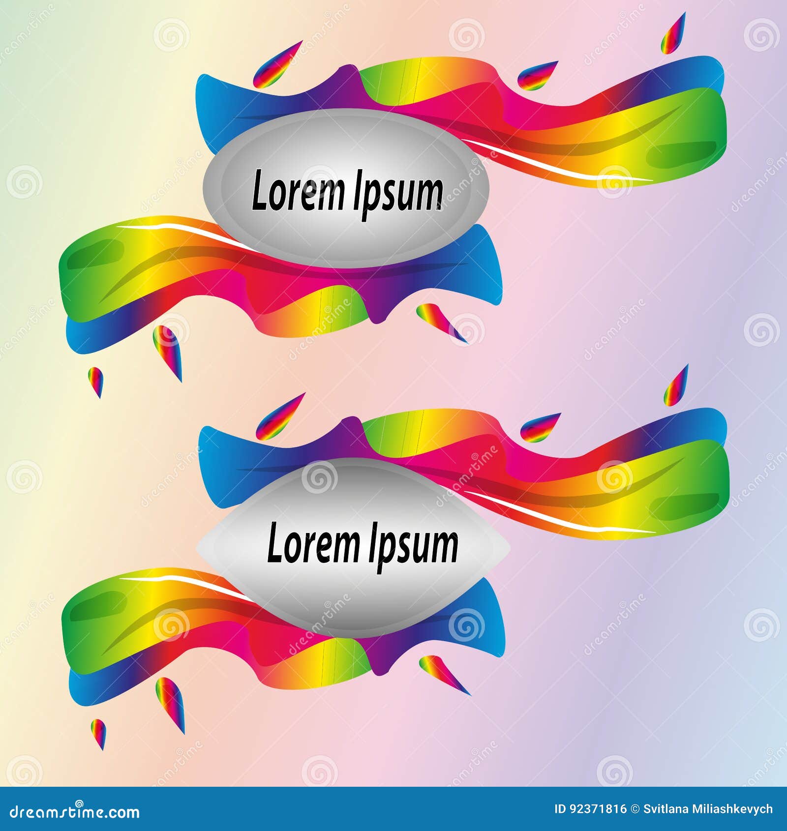 Rango de colores stock de ilustración. Ilustración de color - 92371816