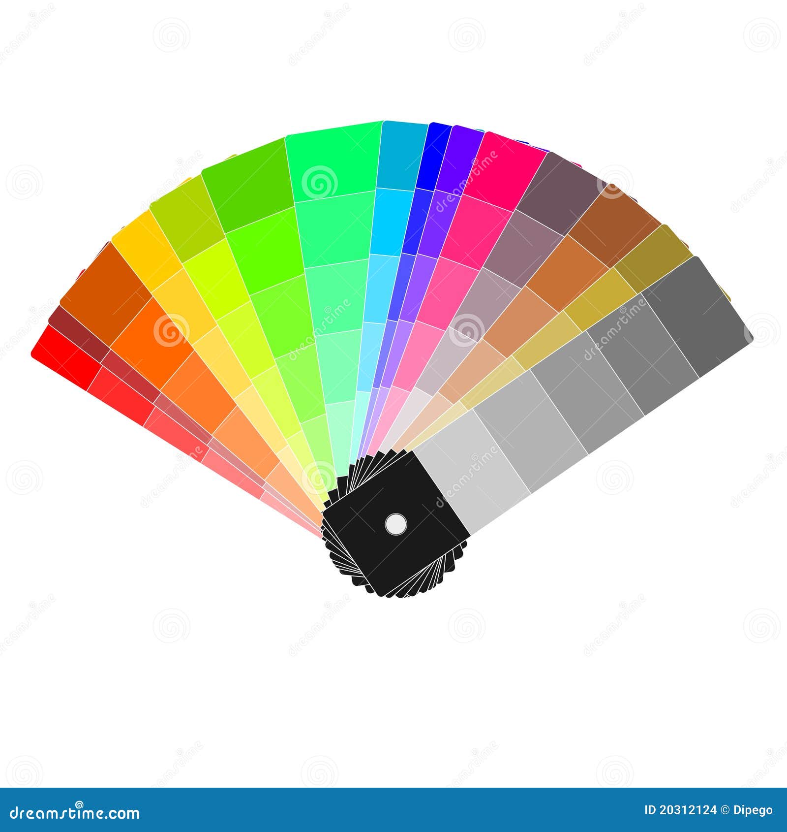 Rango del color stock de ilustración. Ilustración de colores - 20312124