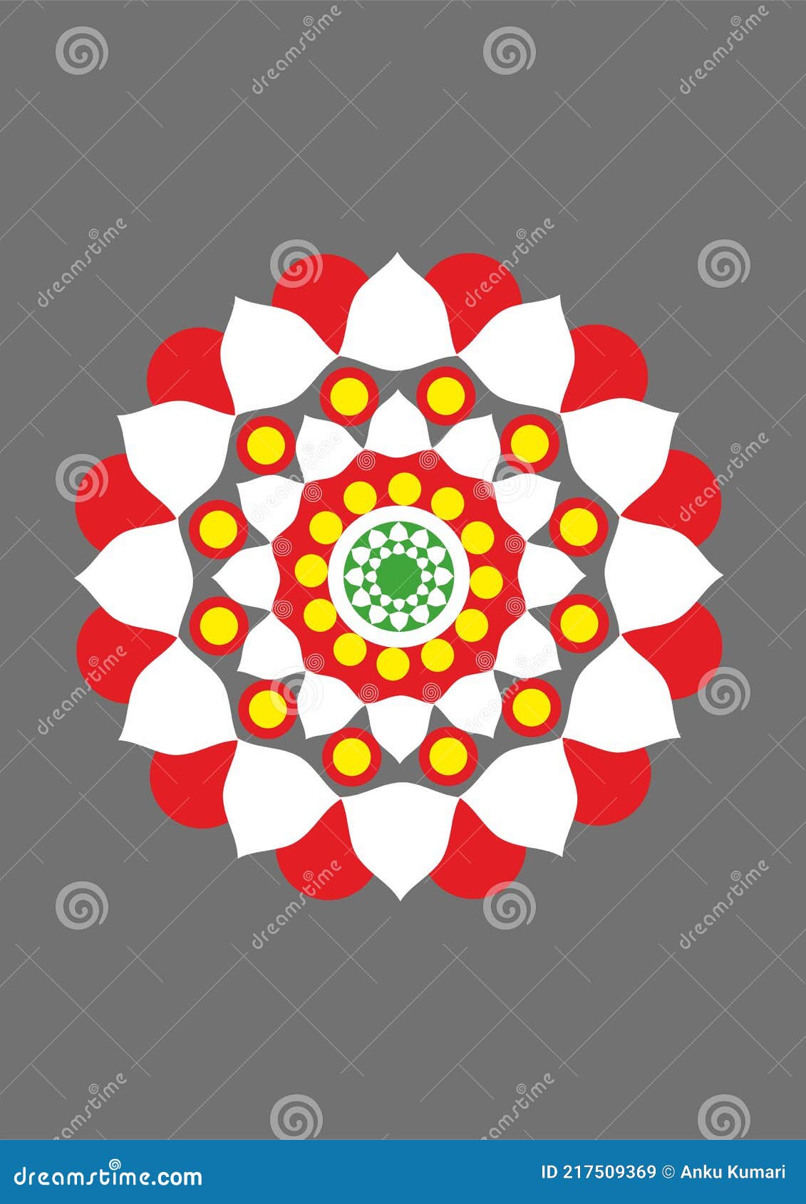 Digital rangoli design stock illustration. Illustration of software ...