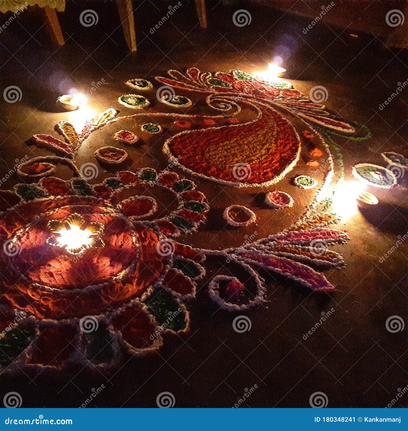 Rangoli on Diwali festival stock image. Image of originating - 180348241