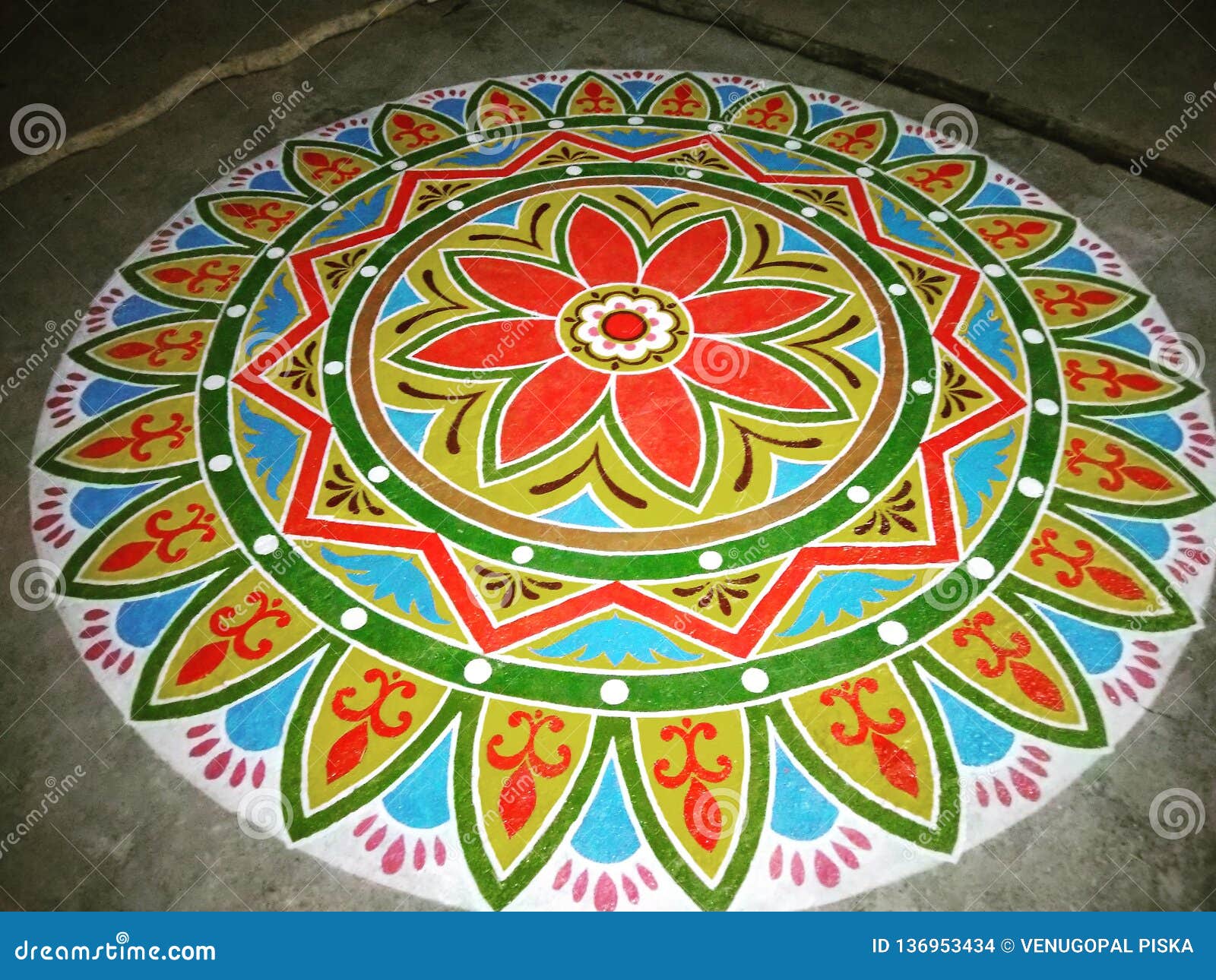 Rangoli stock photo. Image of colour, patron, artwork - 136953434