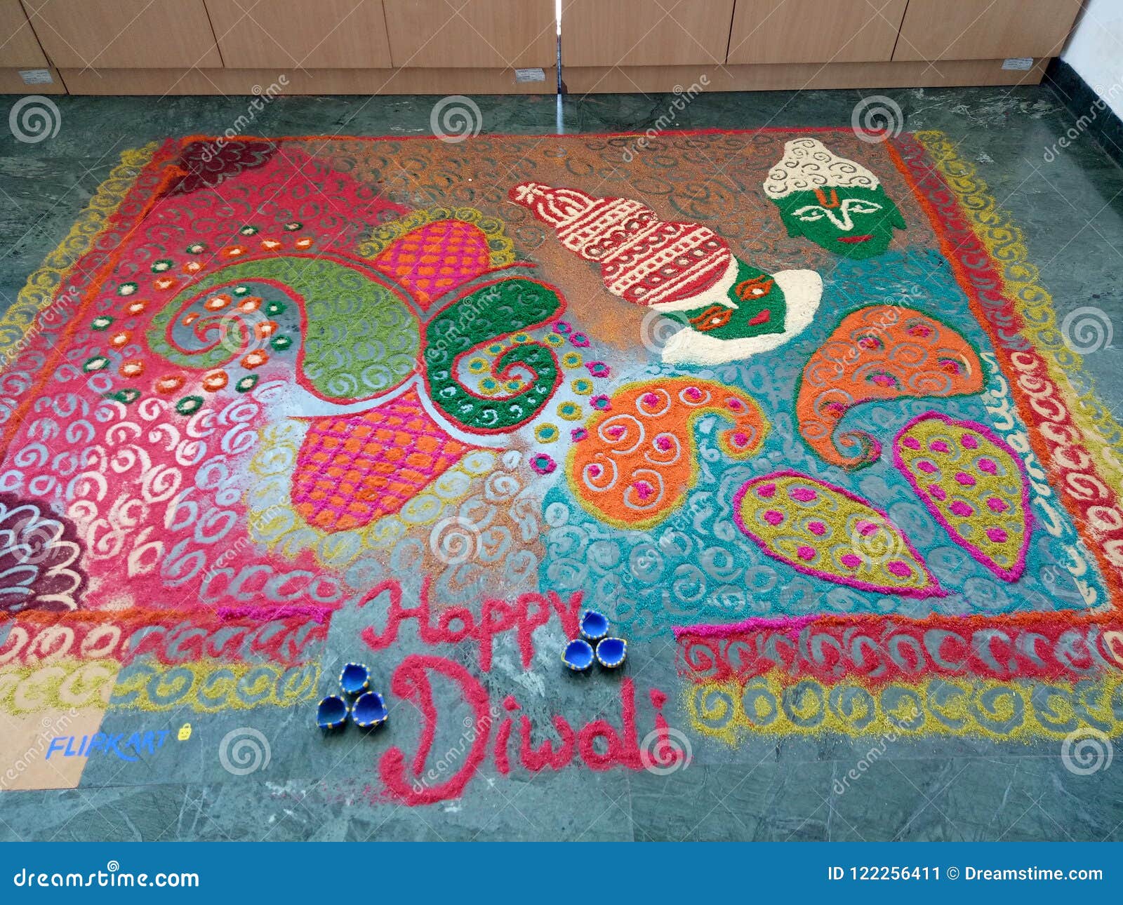 Rangoli editorial photo. Image of colouroflife, rangli - 122256411